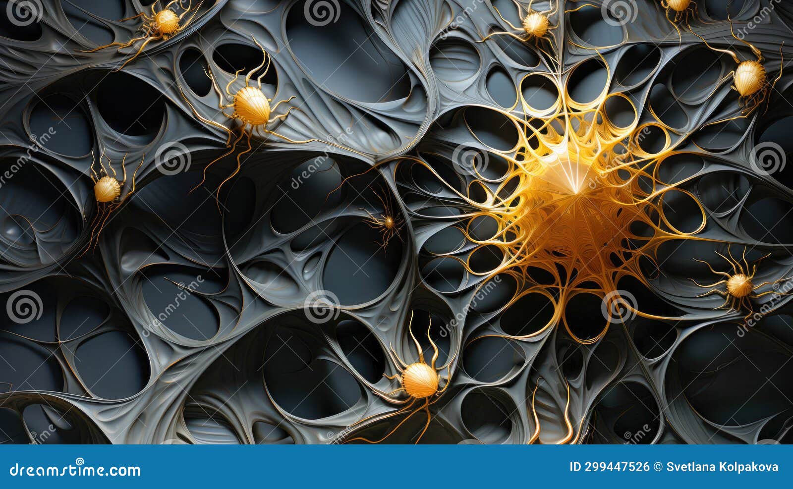 Absract Dynamic Organic Background. Biomorphic Design Free Form Surface ...