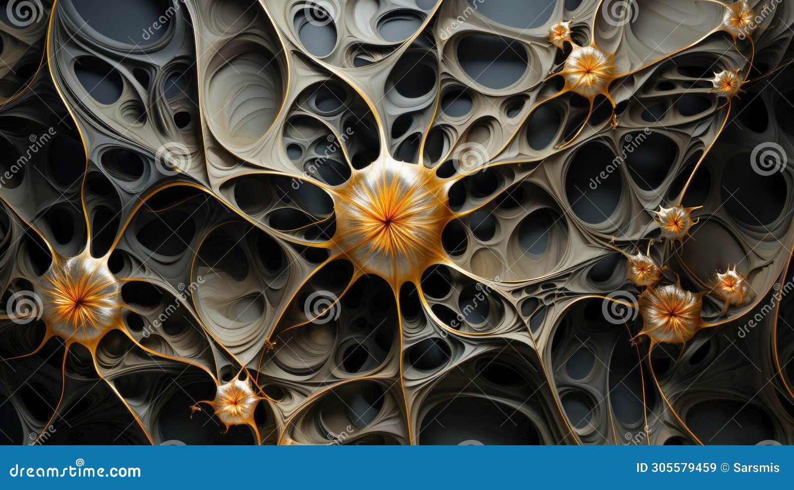 Absract Dynamic Organic Background. Biomorphic Design Free Form Surface ...