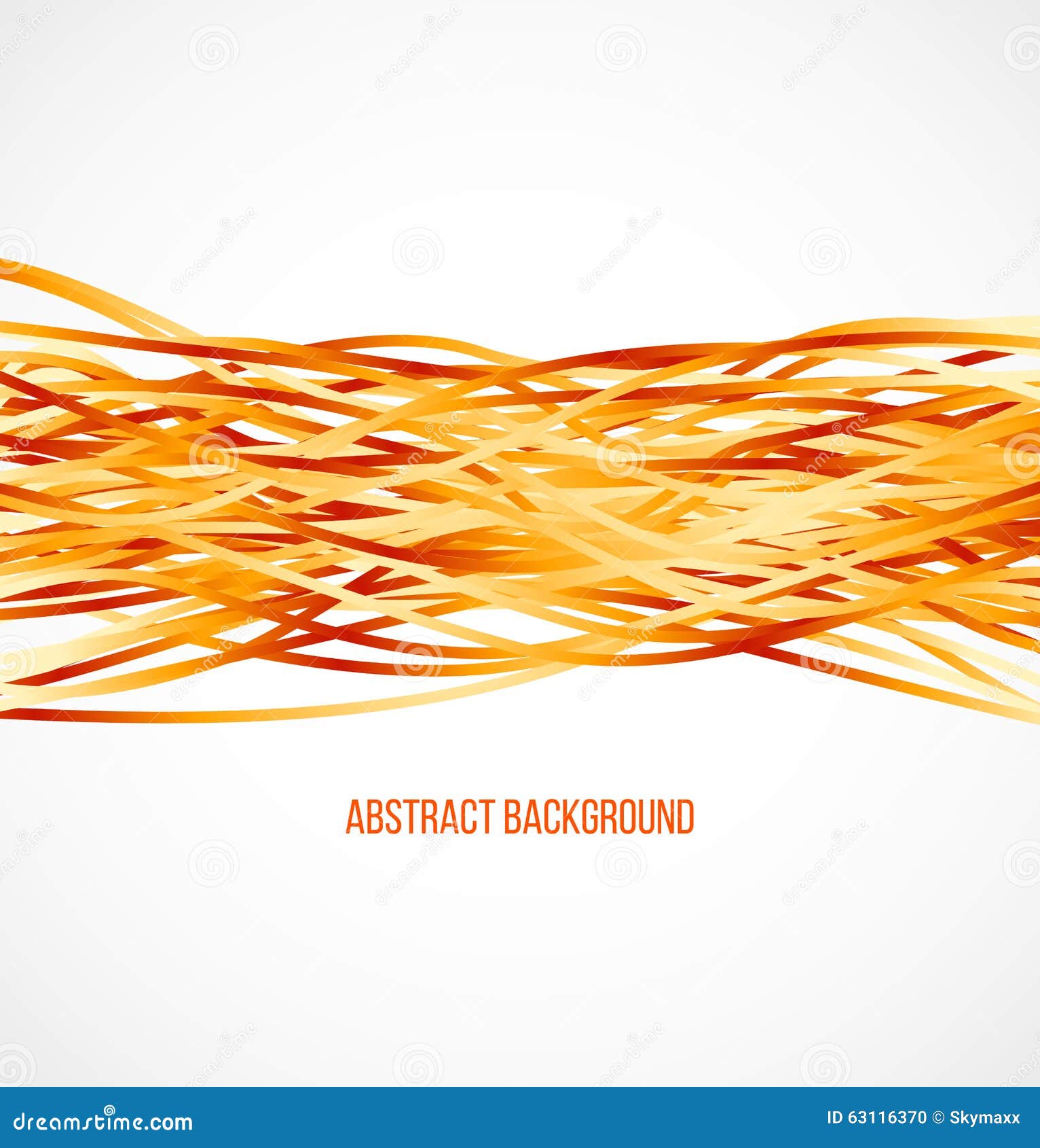 Absract Orange Background with Horizontal Lines Stock Vector ...