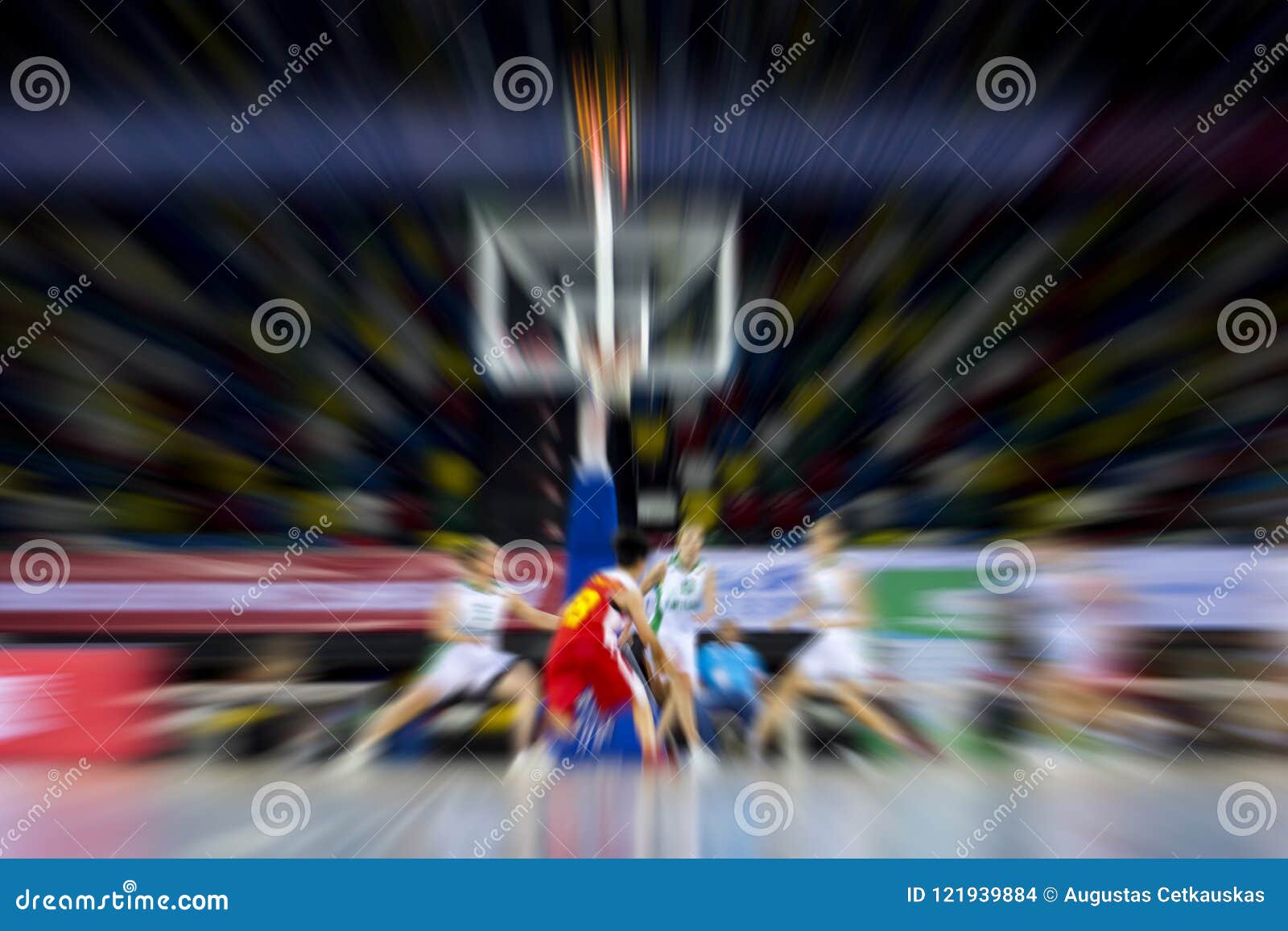 Absract Zoom in Moving Basketball Game Stock Photo - Image of arena ...