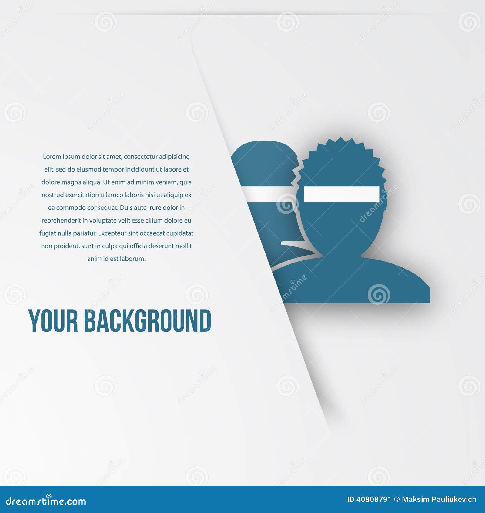 Abstact People Template. Anonymous Icon Stock Illustration ...