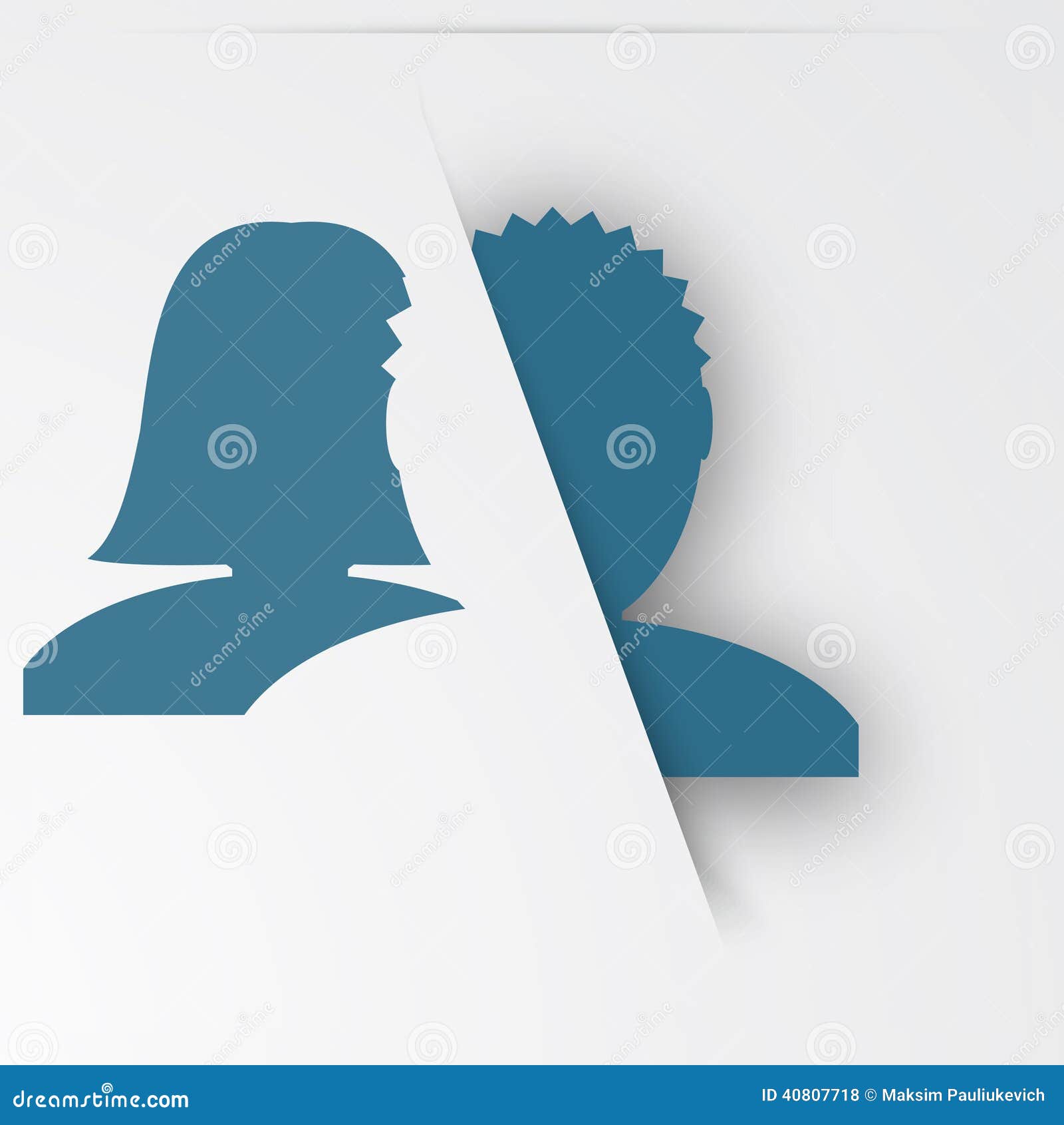 Abstact People Template. Family Icon Stock Illustration - Illustration ...