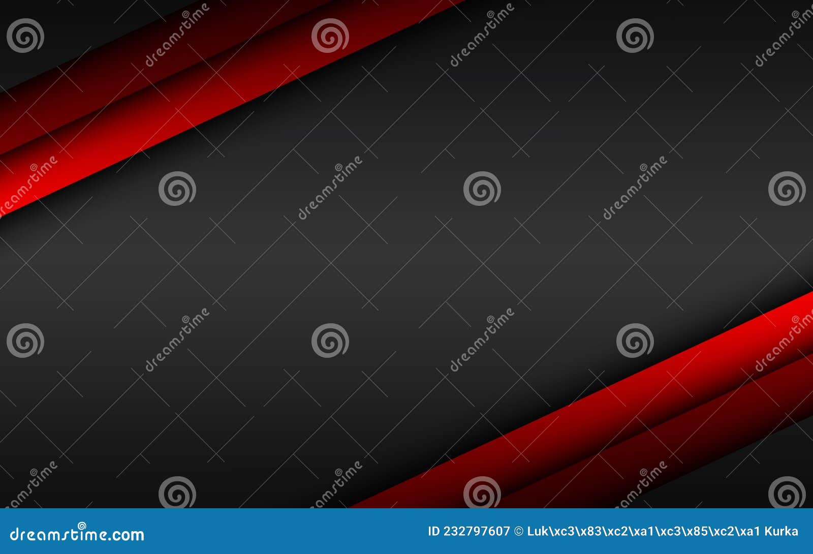 Abstact Red Line Vector Background. Overlap Layers on Black Background ...