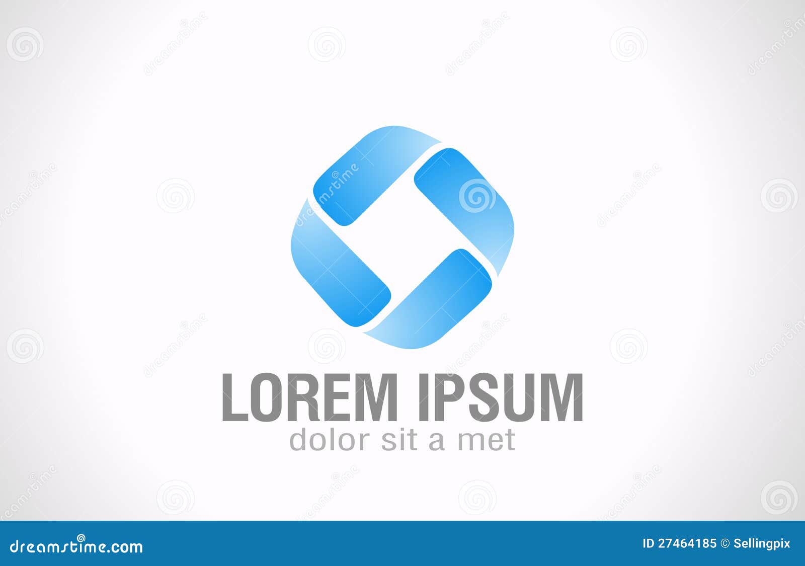 Logo Infinite Loop Star Ribbon Abstract. Vector Ic | CartoonDealer.com ...