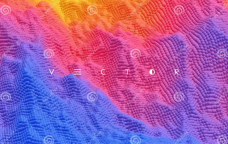 Abstact Texture. Background with Dynamic Particles Stock Vector ...