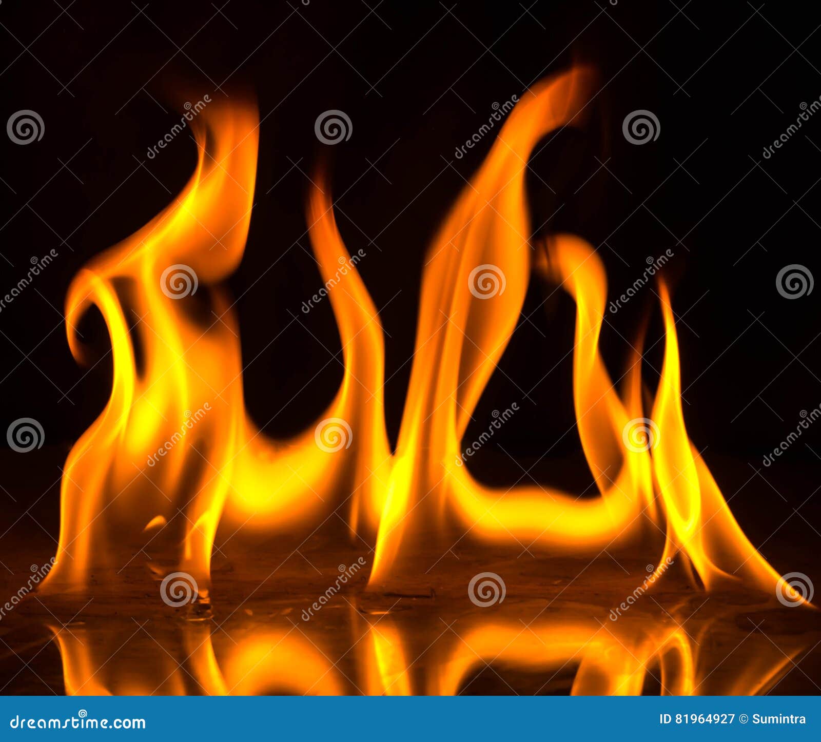 Abstact Wallpaper Fire Flames on Black Background Stock Image - Image ...