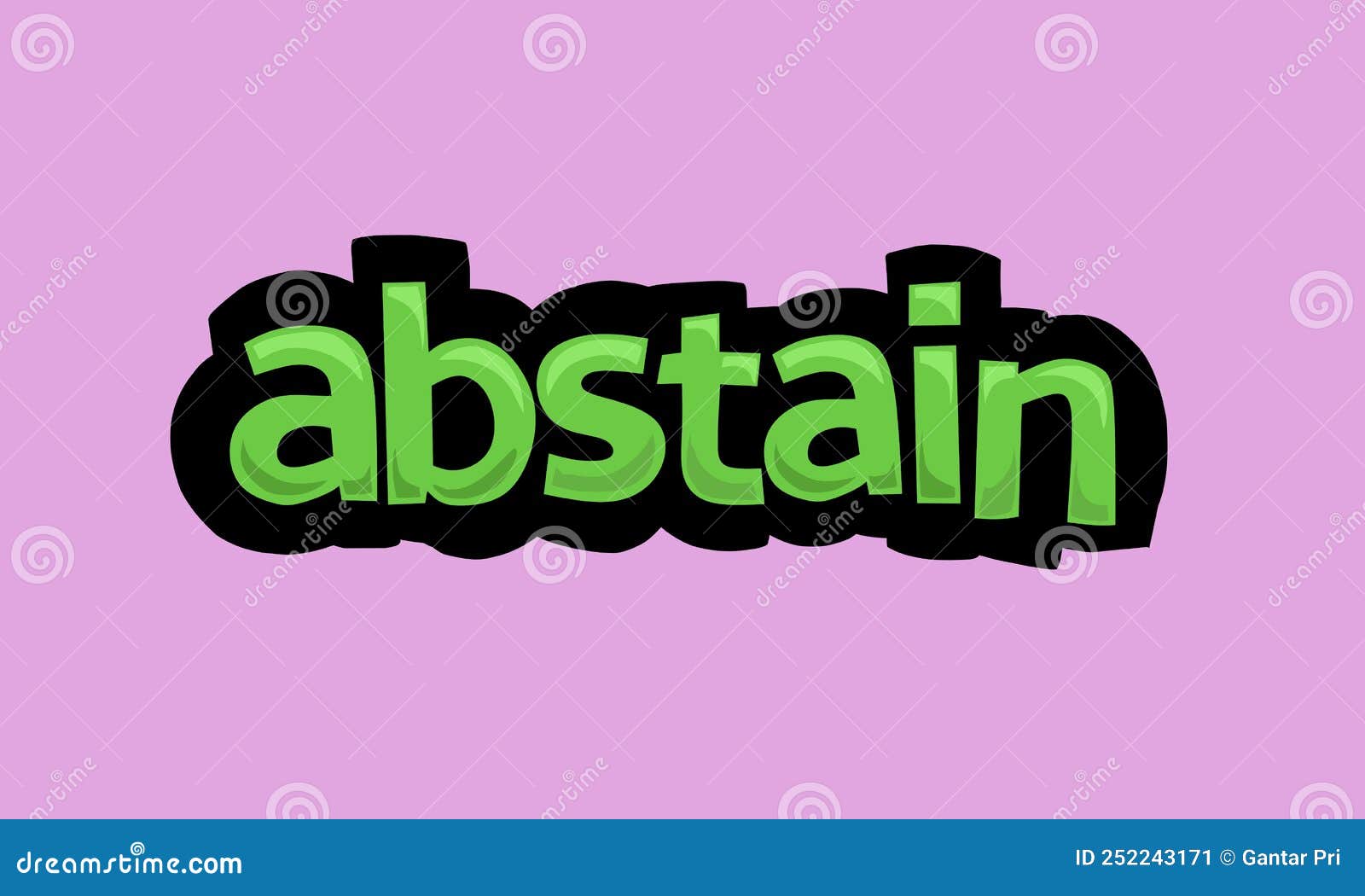 ABSTAIN Background Writing Vector Design Royalty-Free Stock Image ...