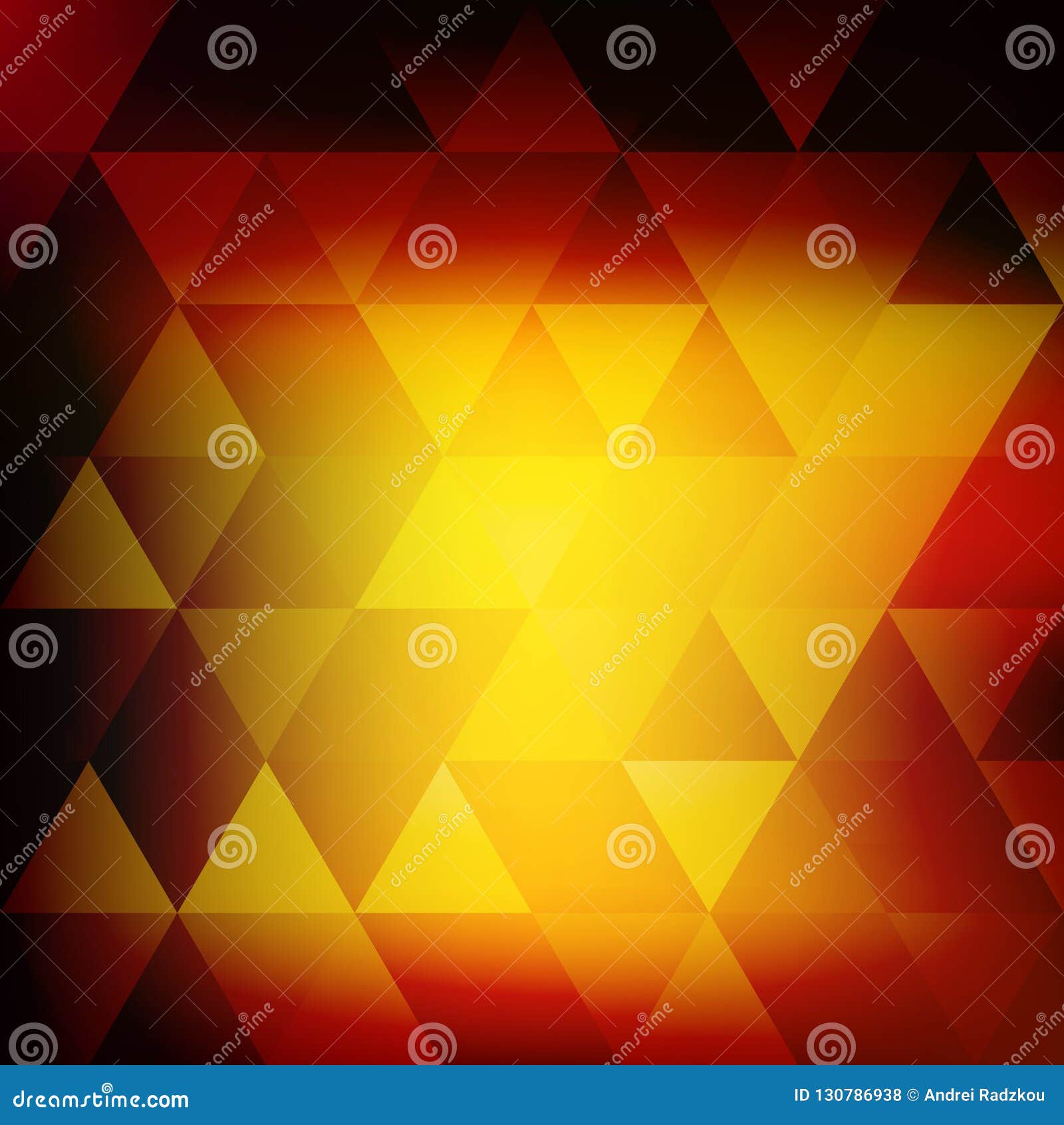 Red and Yellow Background with Triangles Stock Vector - Illustration of ...