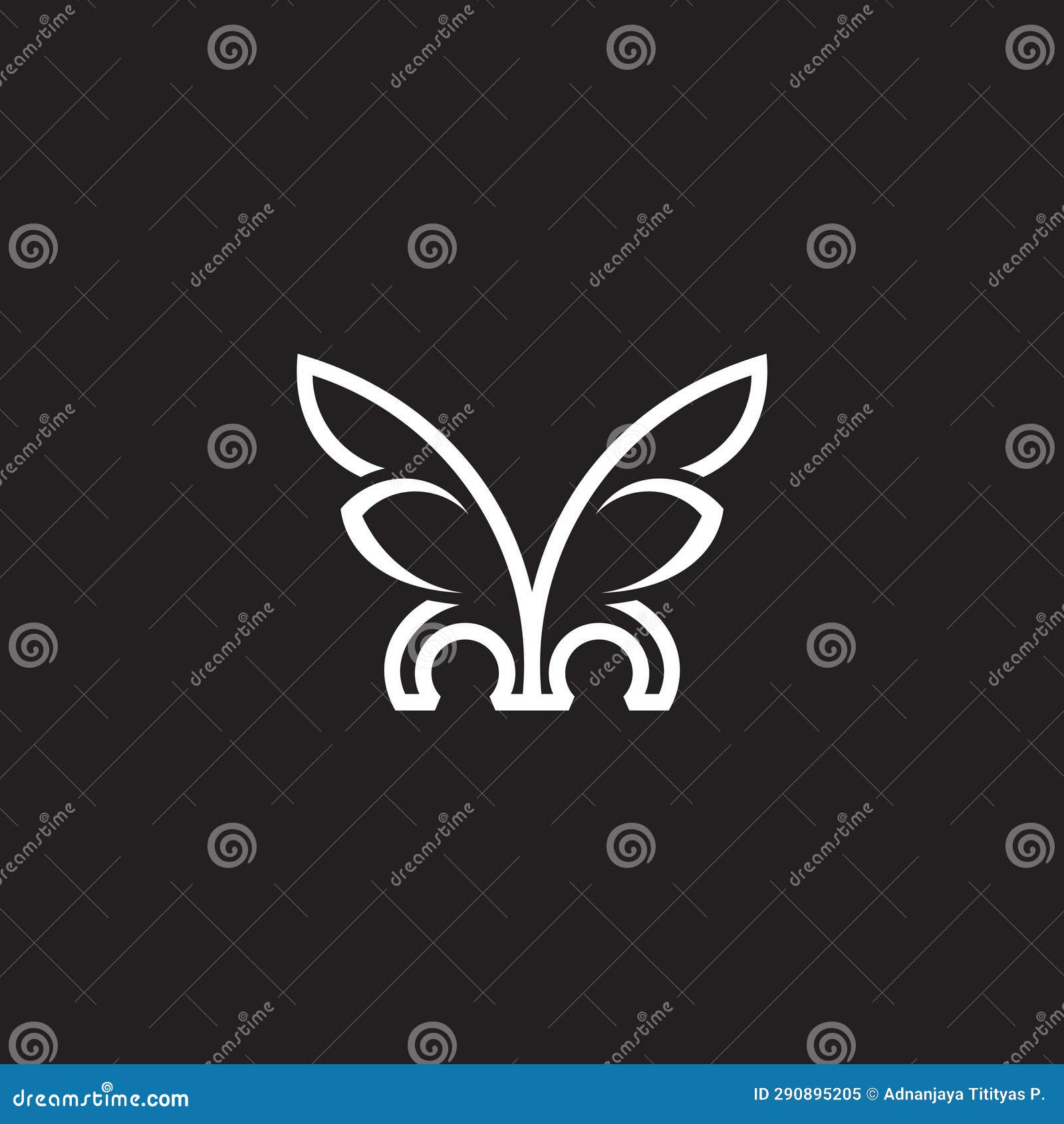 Abstarct Letter M Bug Wings Symbol Logo Vector Stock Vector ...