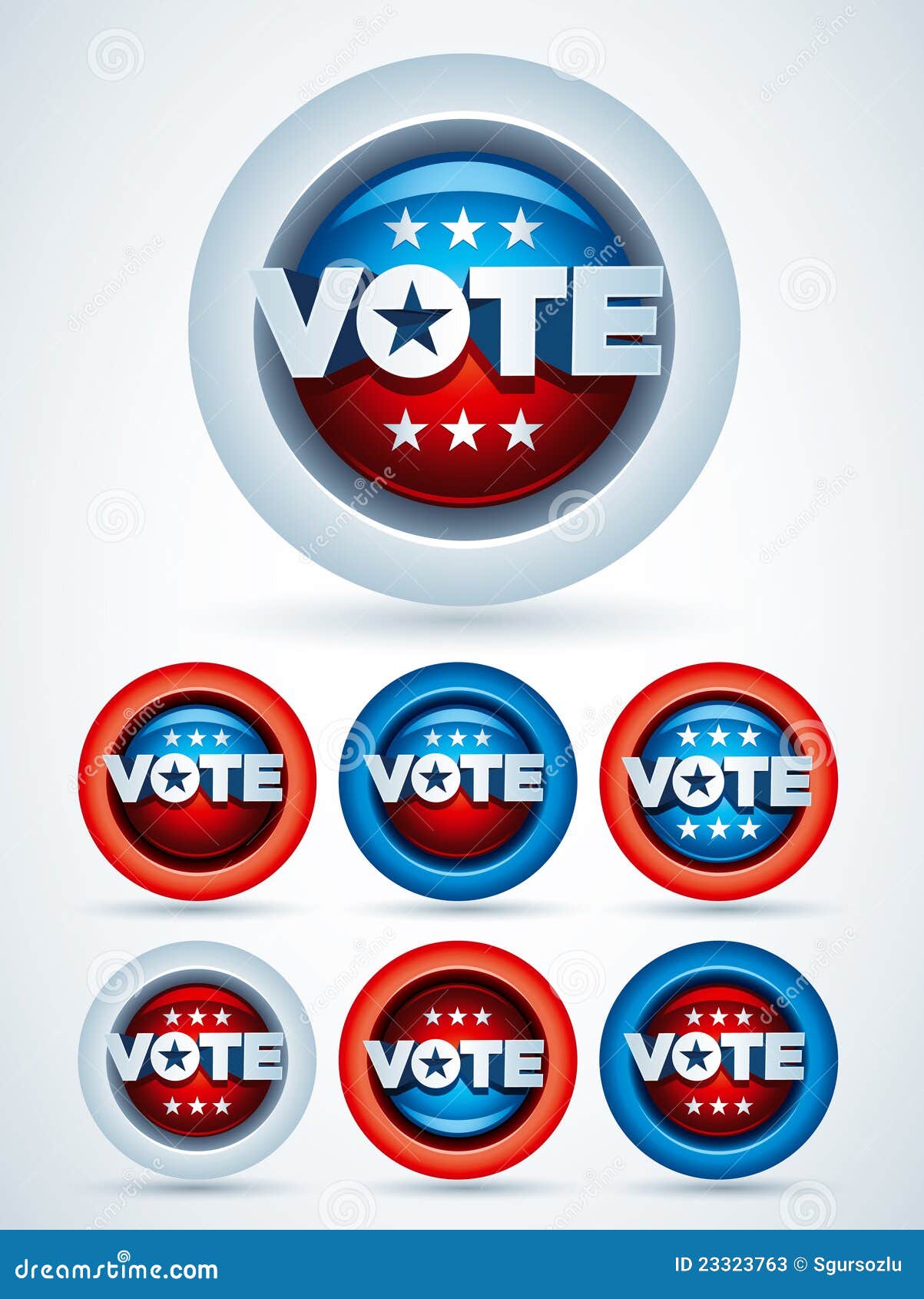 Abstimmung-Abzeichen vektor abbildung. Illustration von wahl - 23323763
