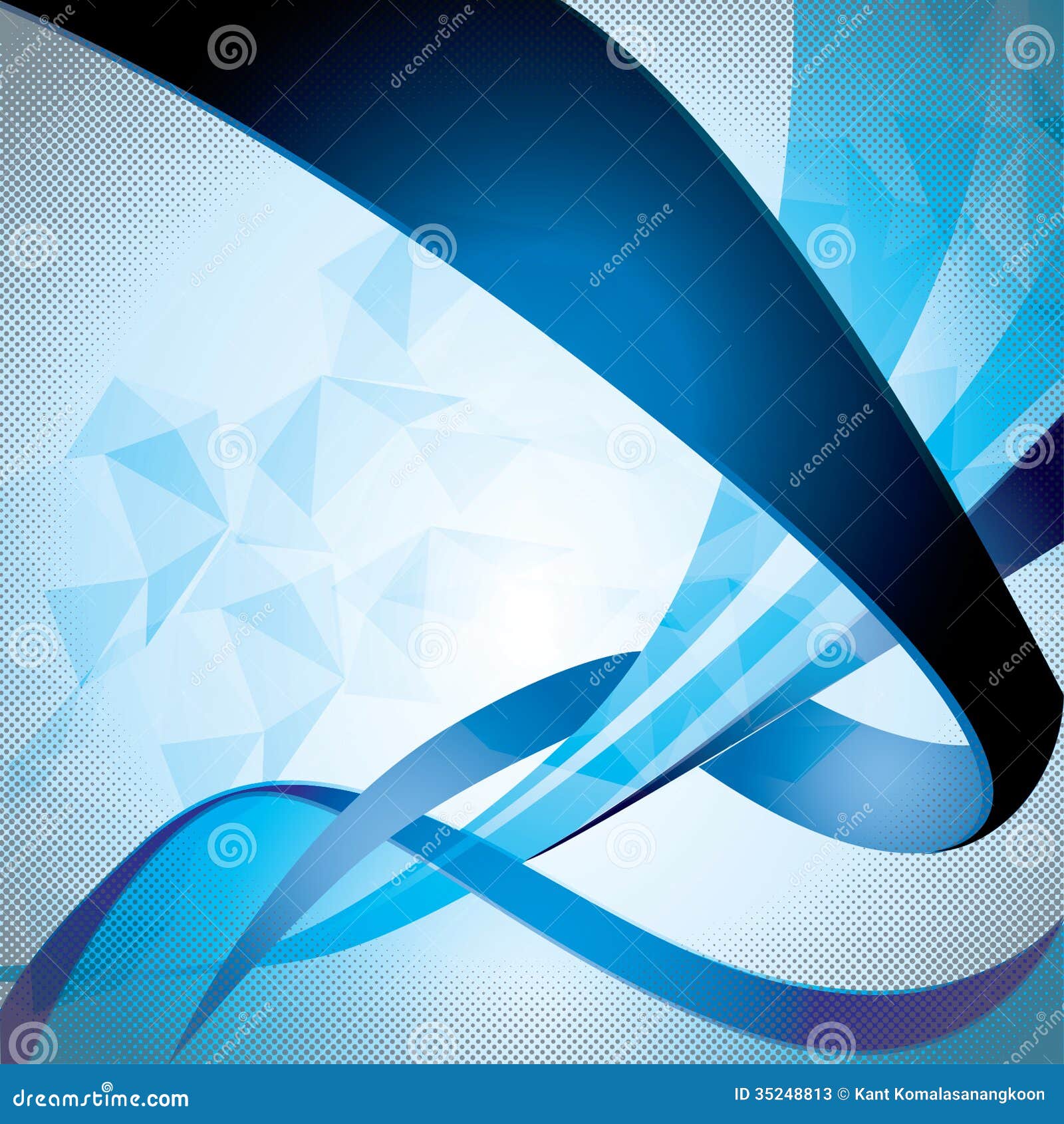 Abstrac blue stock vector. Illustration of background - 35248813