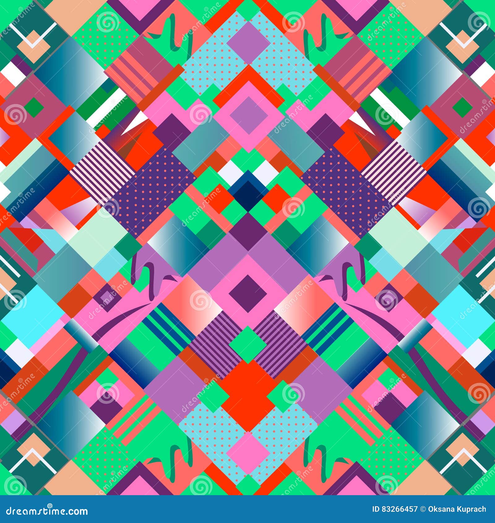 Abstrac seamless pattern. stock vector. Illustration of abstract - 83266457