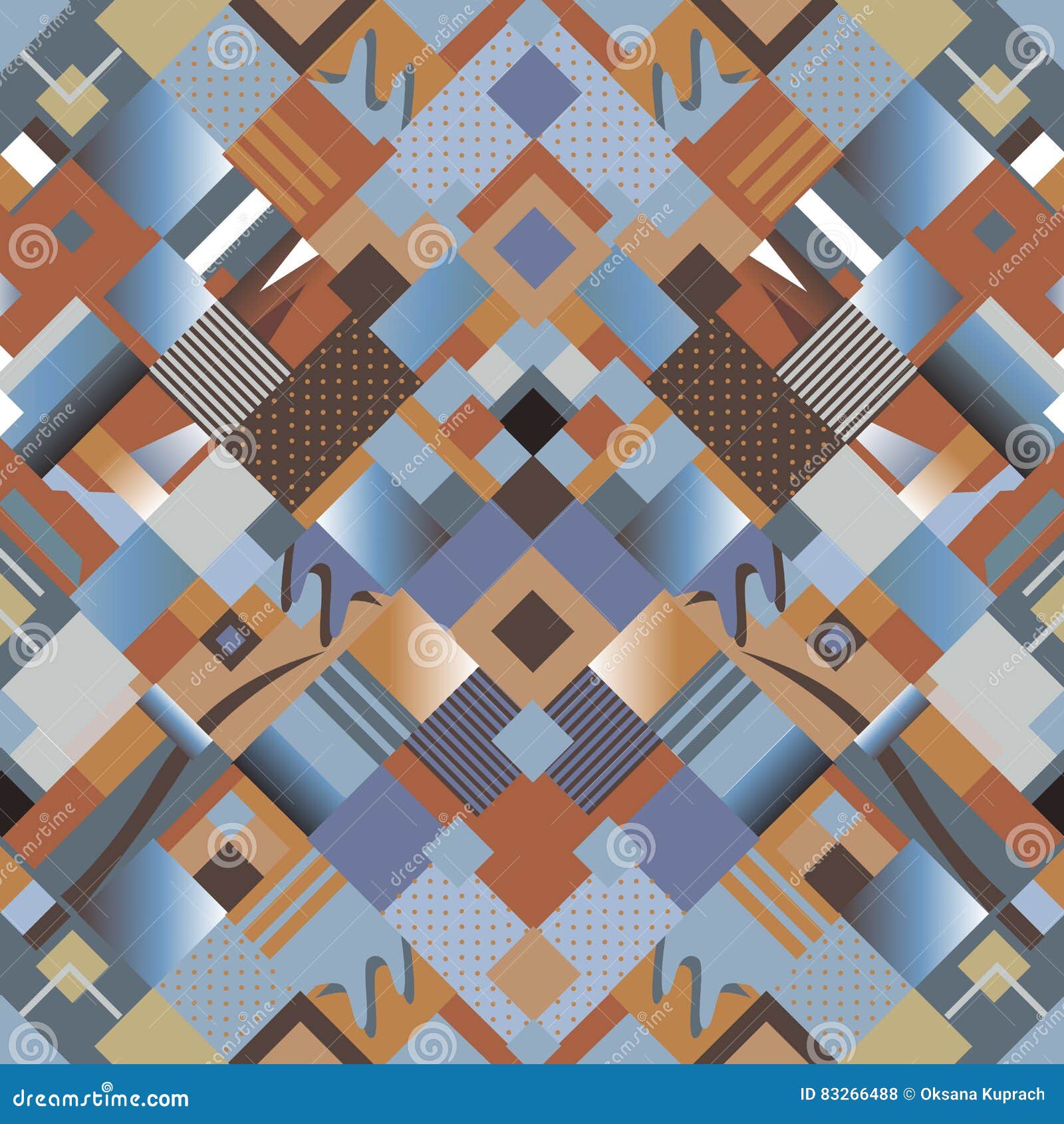 Abstrac seamless pattern. stock vector. Illustration of abstract - 83266488