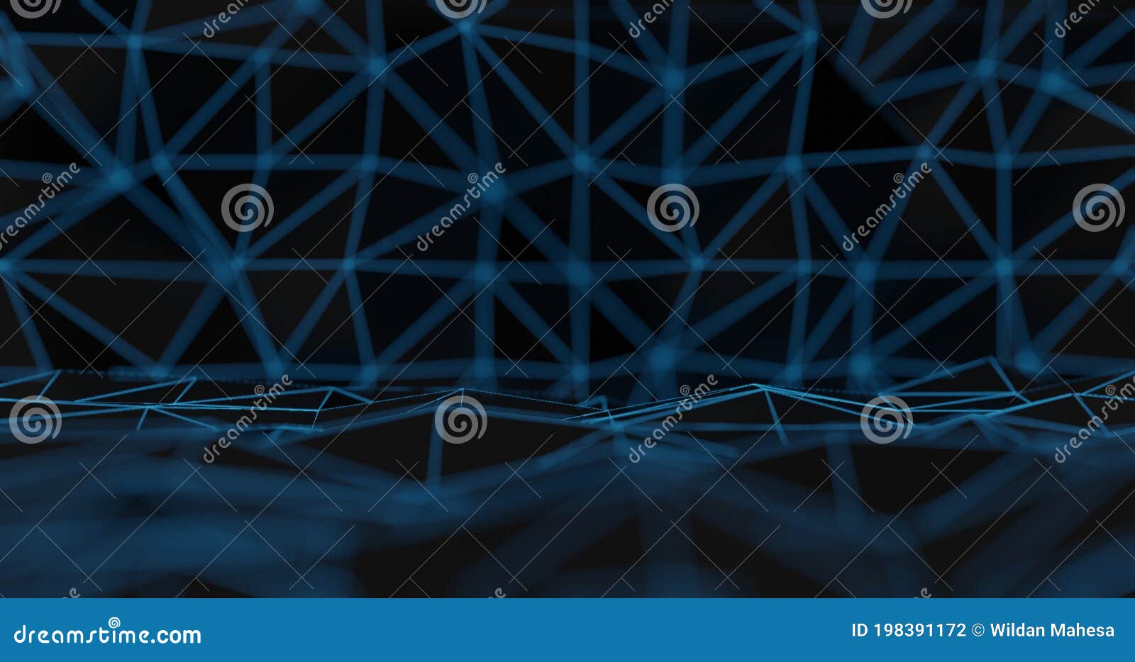Abstrack Background Wireframe 3D Rendering Stock Illustration ...