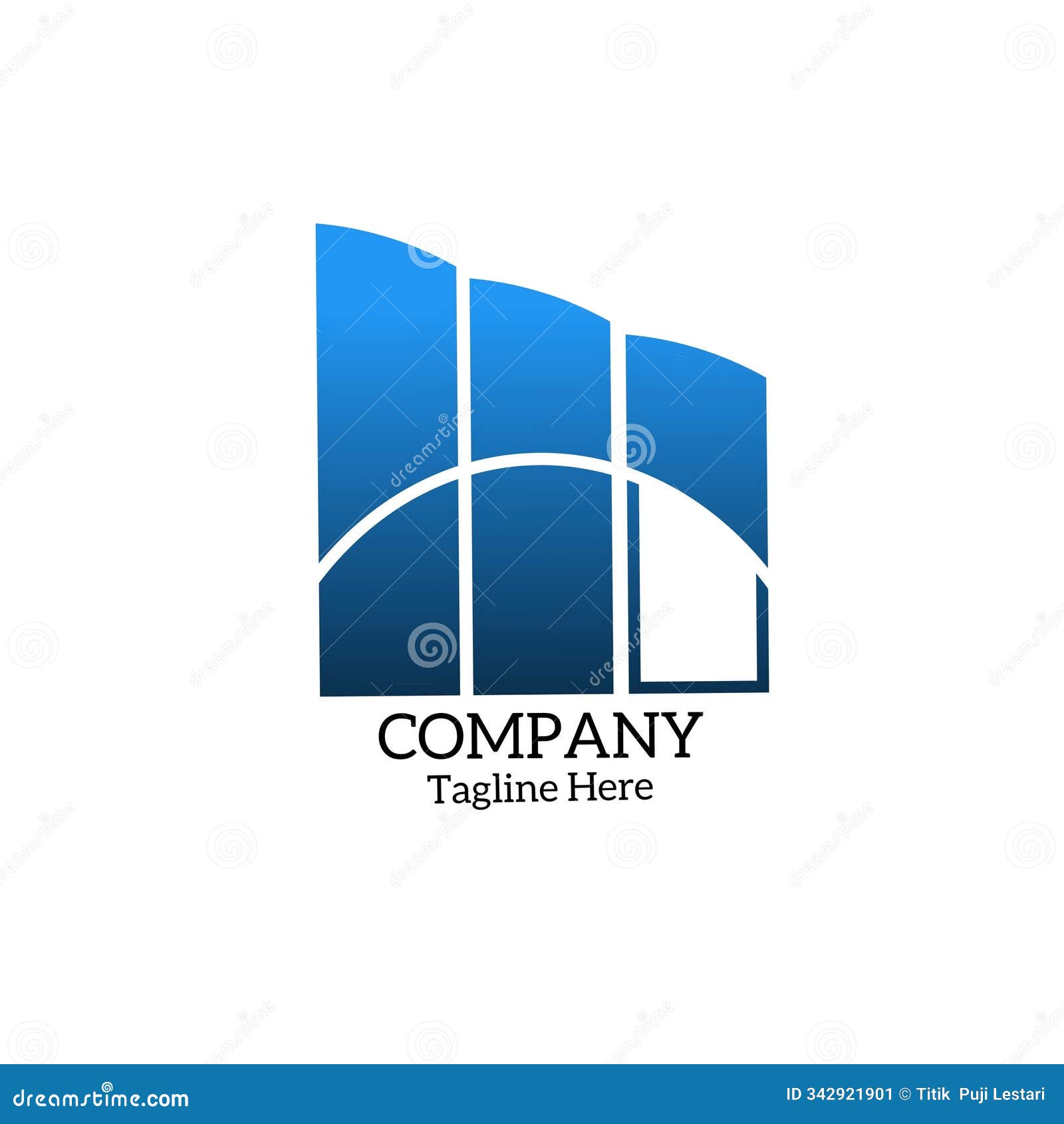 Abstrack Building Logo Design Template for Company Stock Illustration ...