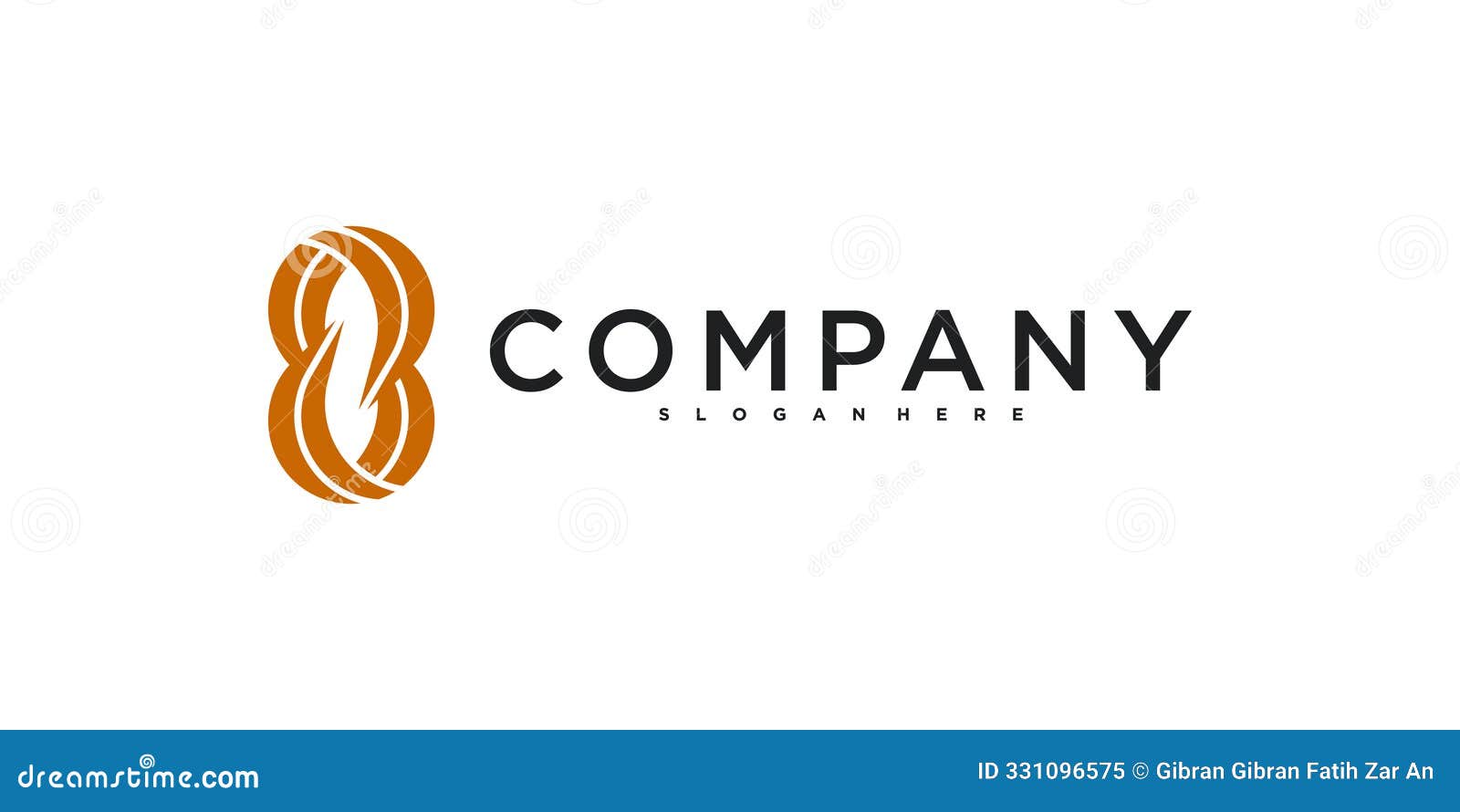 Abstrack Number 8 Logo Design Vector. Premium Vector Stock Illustration ...