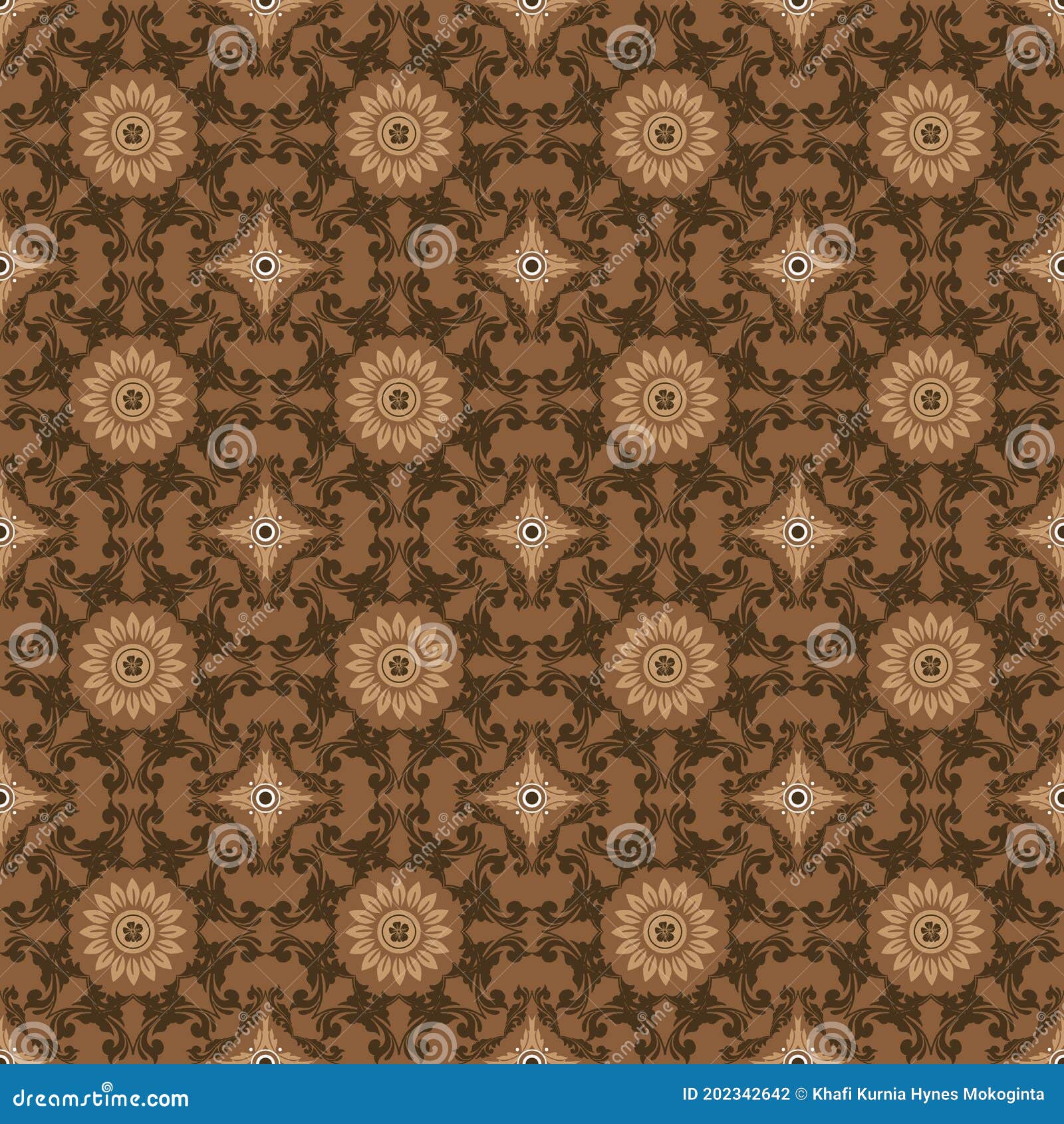 Abstrack Pattern On Traditional Parang Batik With Elegant Dark Brown ...