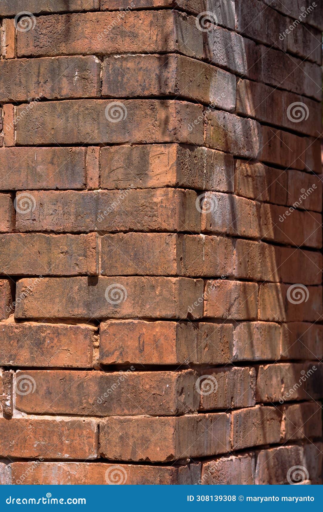 Abstrack,traditional House Gate Posts Made of Red Brick Stock Photo ...