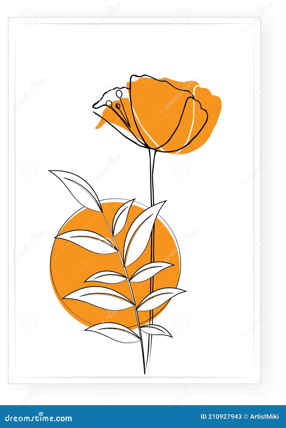 Minimalist Flower Design, Vector Stock Vector - Illustration of beauty ...
