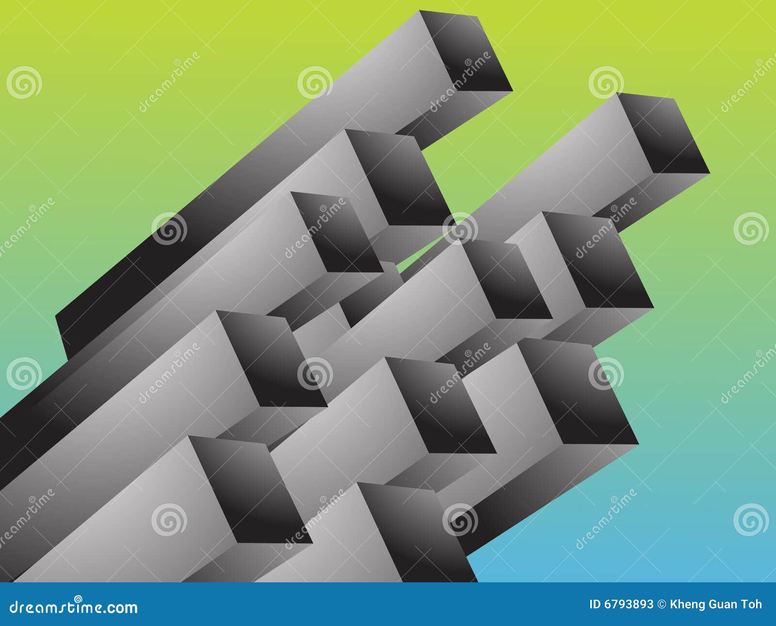 Abstract 3d stock vector. Illustration of internet, geometric - 6793893