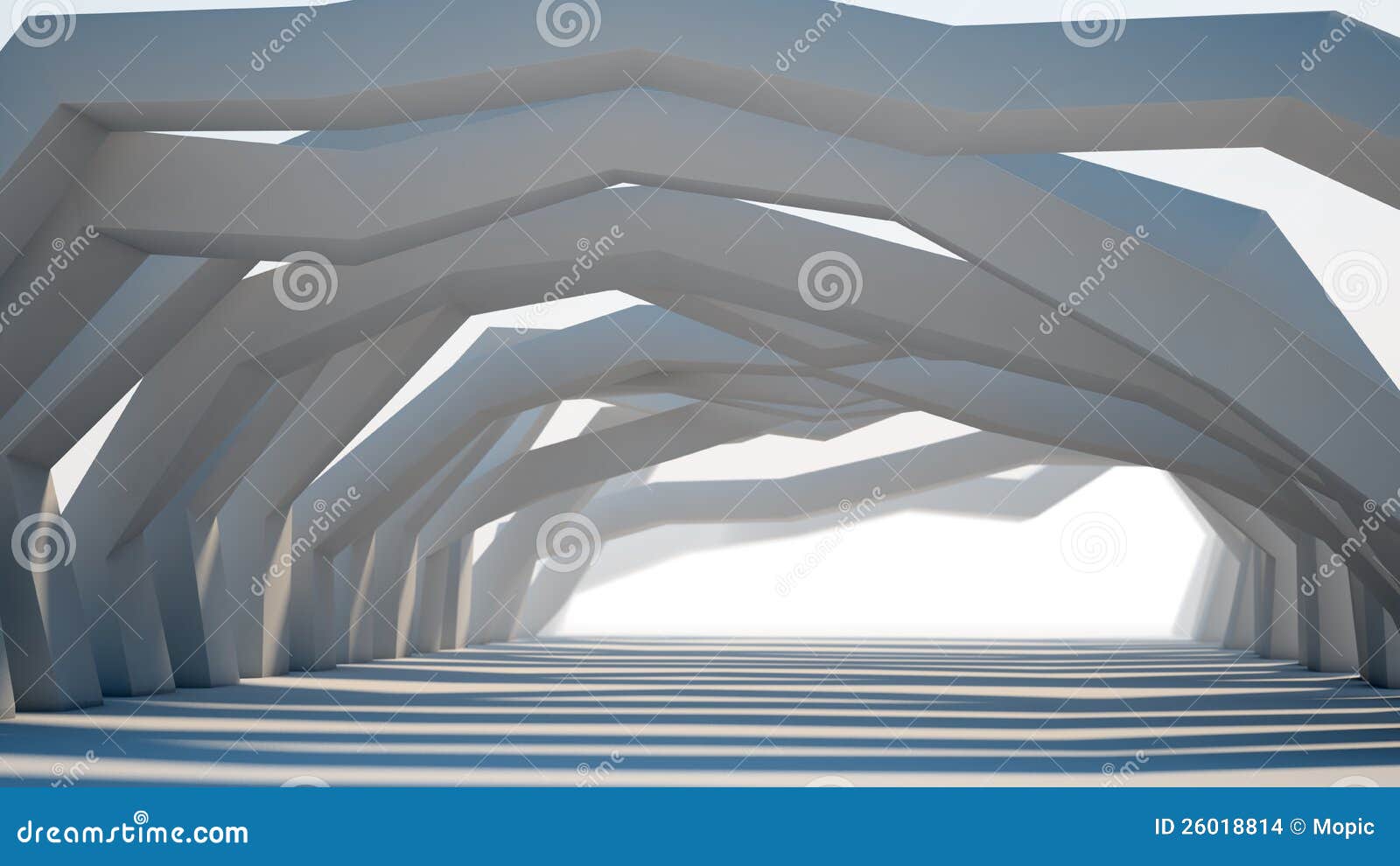 Abstract 3d Architecture Stock Illustration Illustration Of Corridor