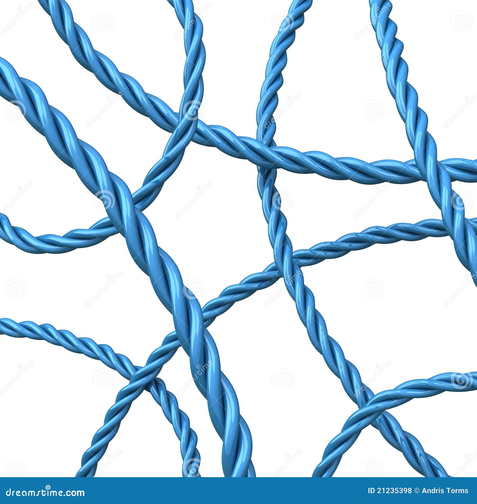 Abstract 3d Background - Blue Ropes Stock Illustration - Illustration ...