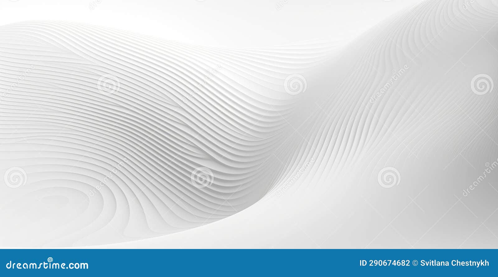 Abstract 3D Background, White Grey Wavy Waves Flowing Ripple Surface ...
