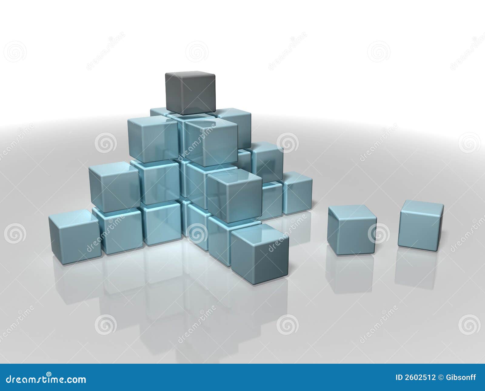 Abstract 3d blocks stock illustration. Illustration of construction ...