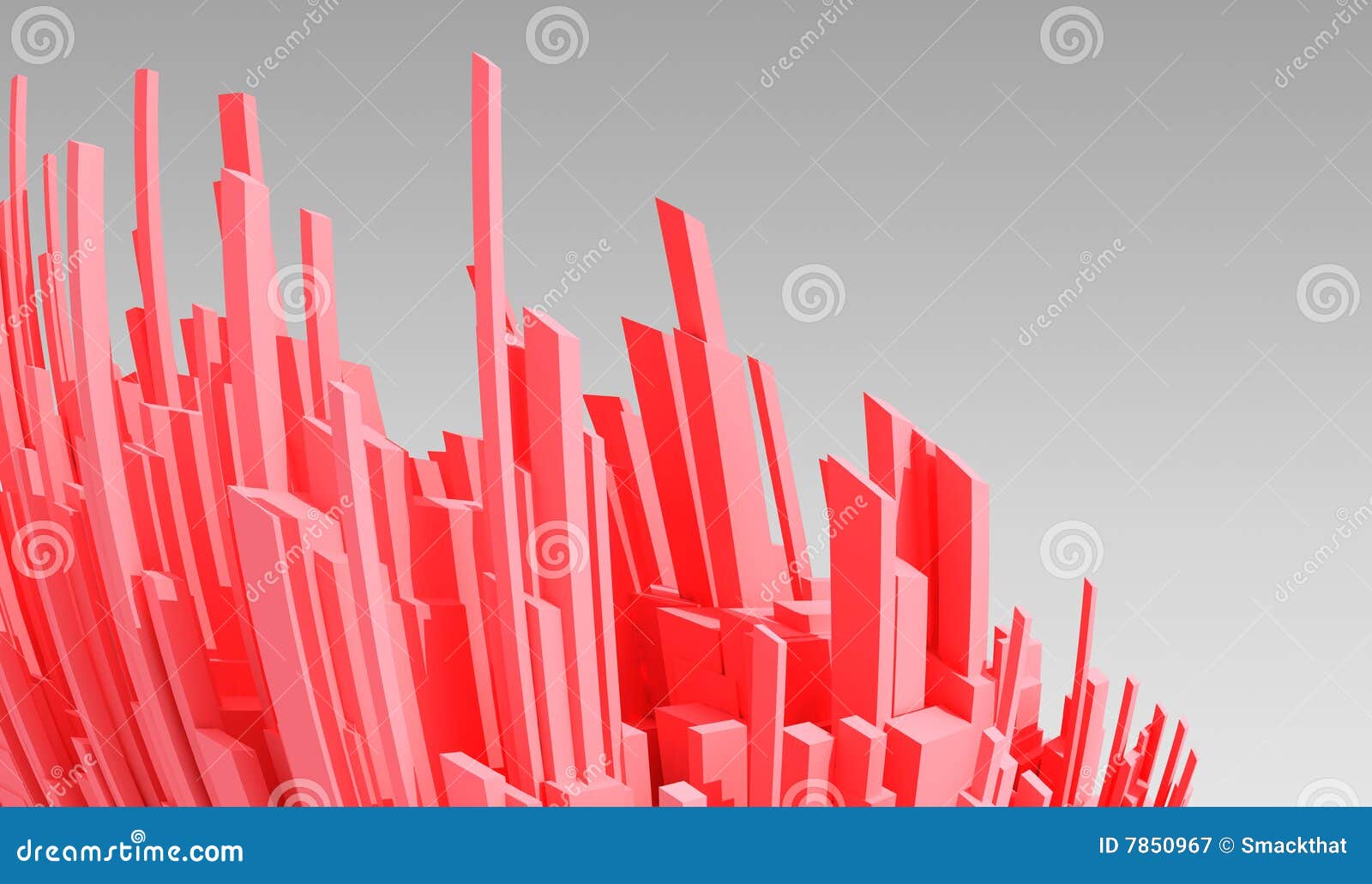 Abstract 3d city stock illustration. Illustration of tall - 7850967