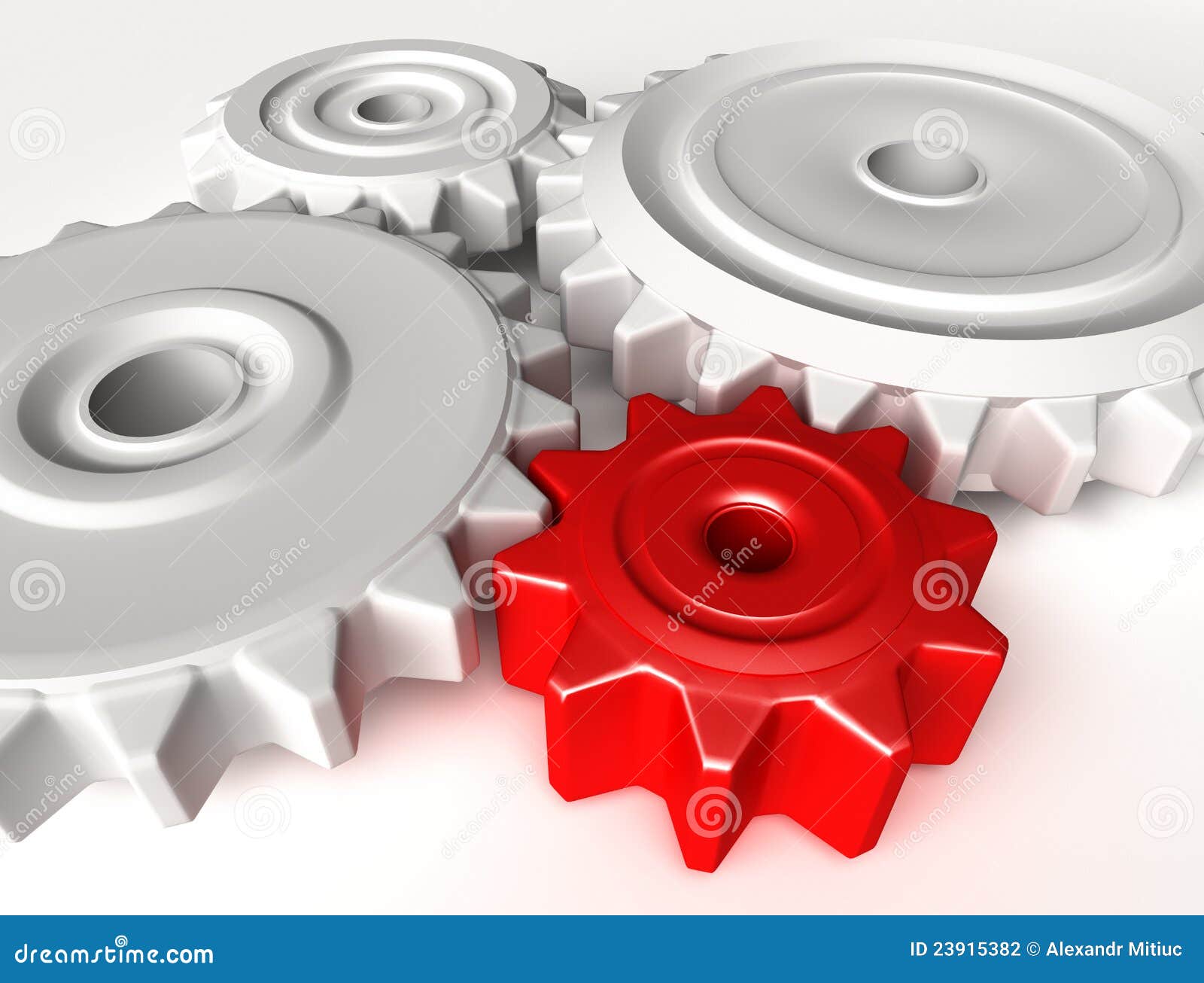 Abstract 3D Concept of Gear Wheels Stock Illustration - Illustration of ...