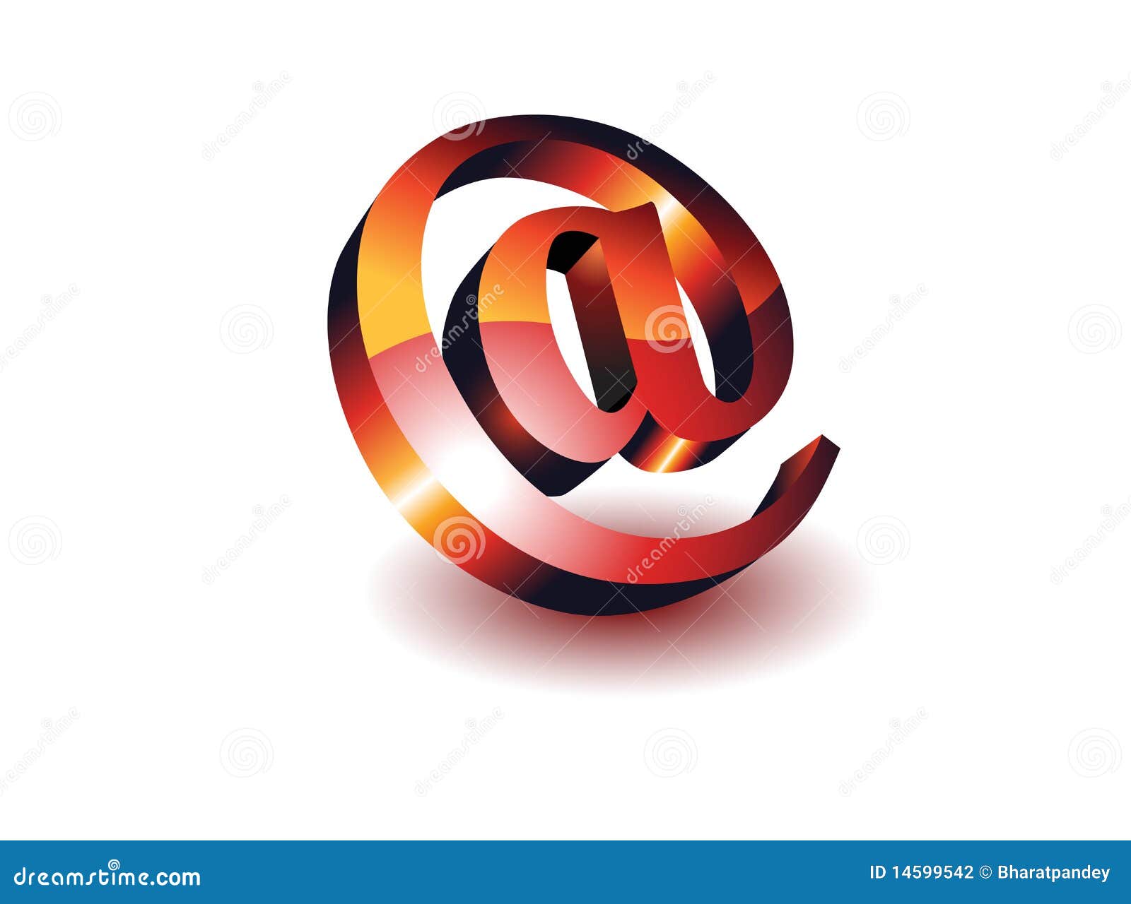 Abstract 3d email icon stock vector. Illustration of good - 14599542