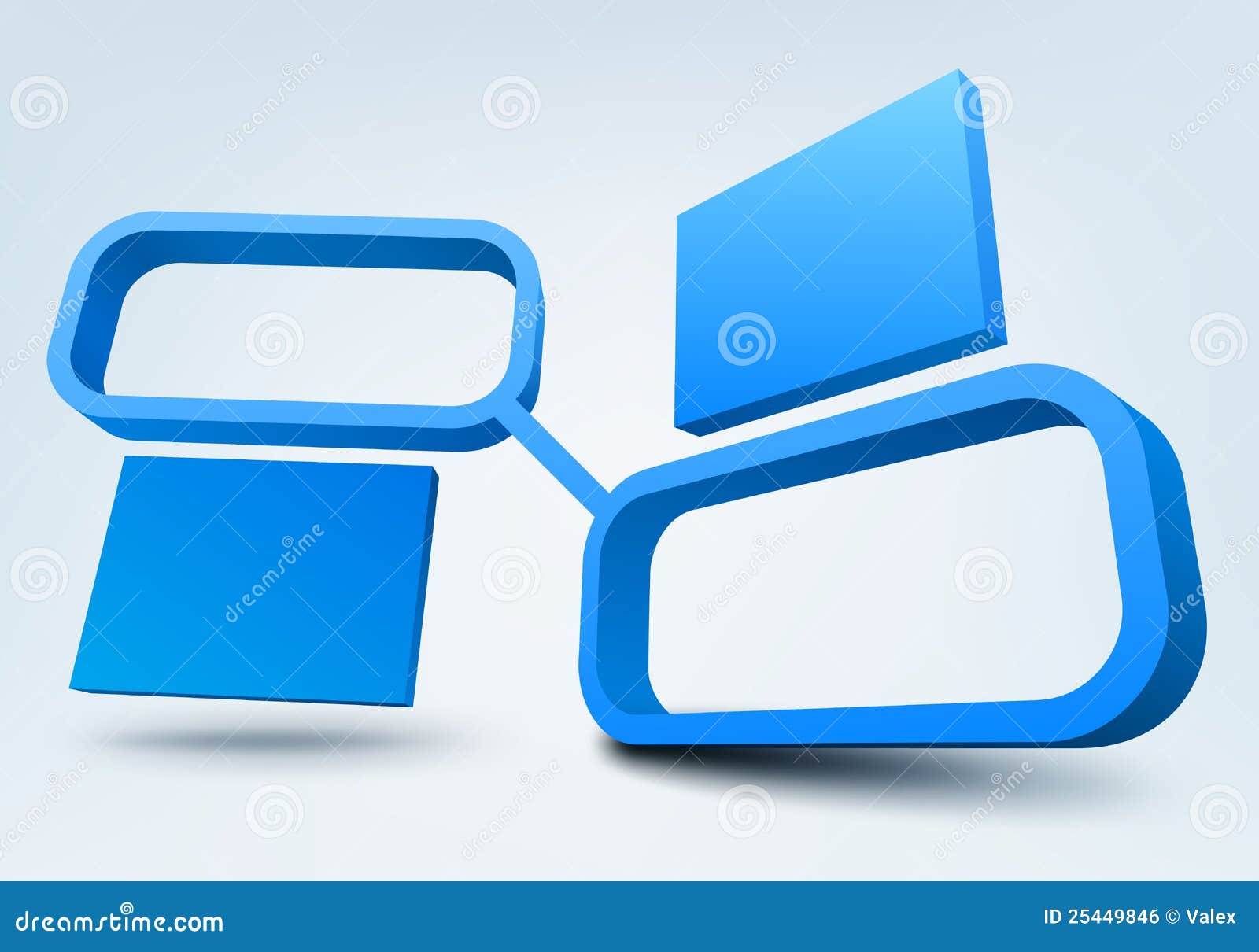Abstract 3d frames stock vector. Illustration of creative - 25449846