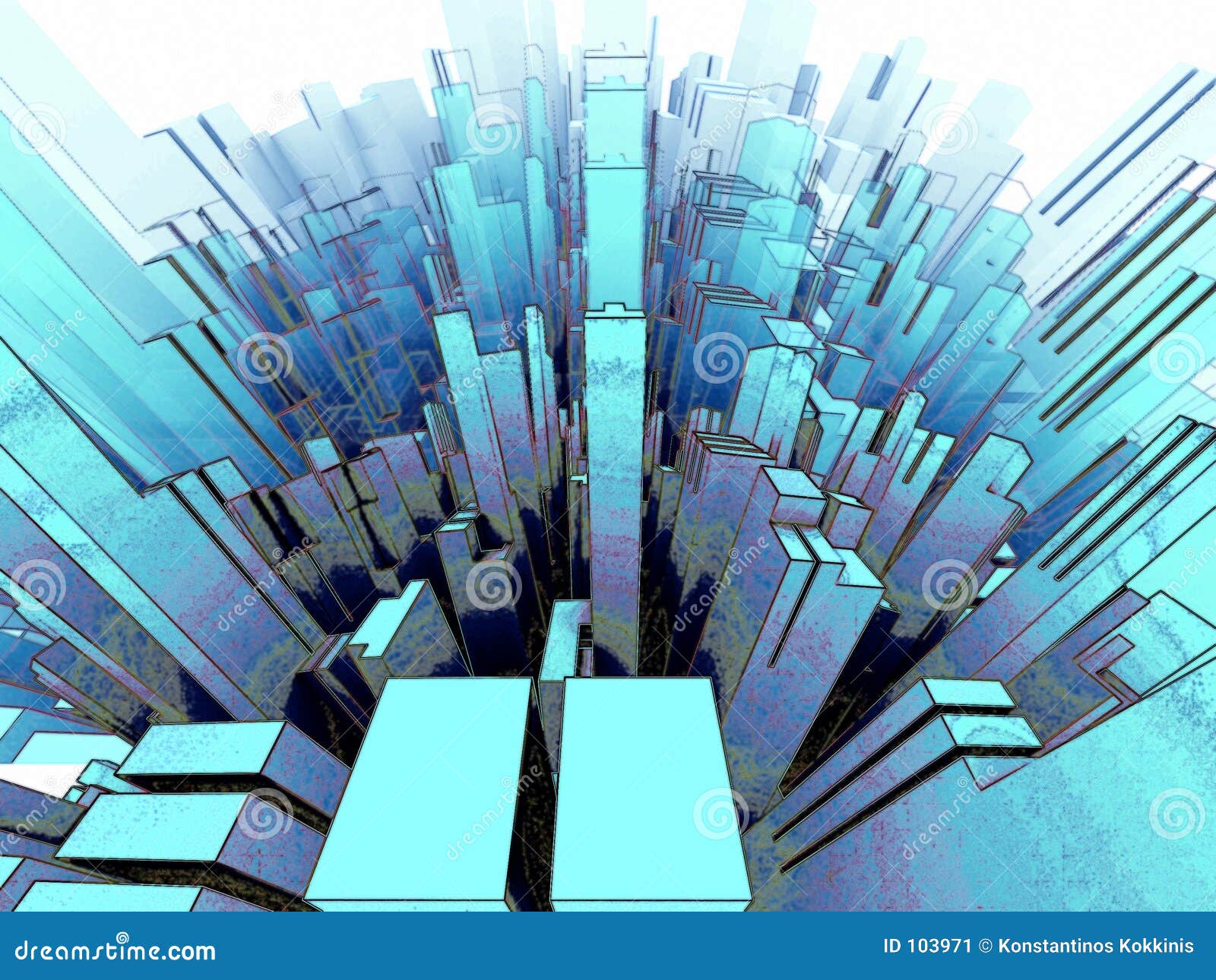 Abstract 3d illustration stock illustration. Illustration of digital ...