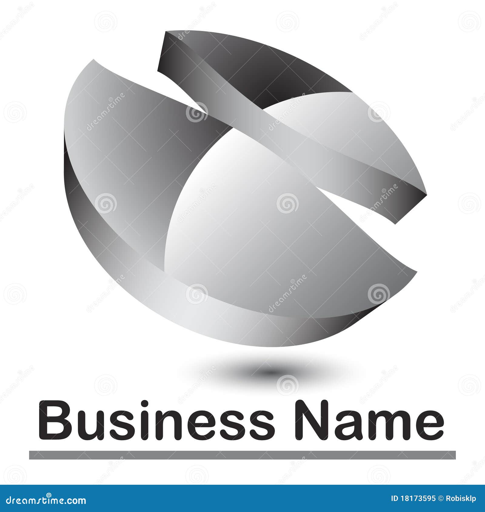 Abstract 3d logo stock vector. Illustration of abstract - 18173595