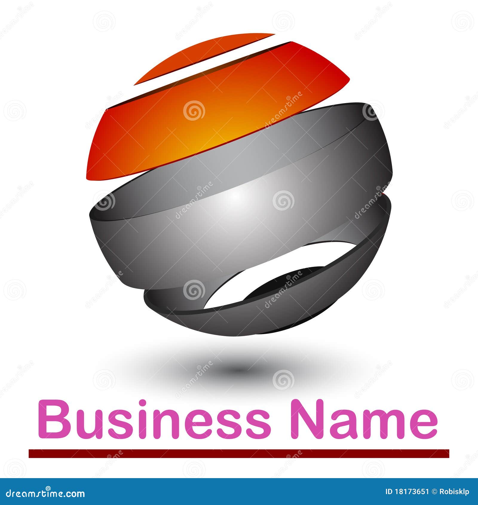 Abstract 3d logo stock vector. Illustration of five, style - 18173651