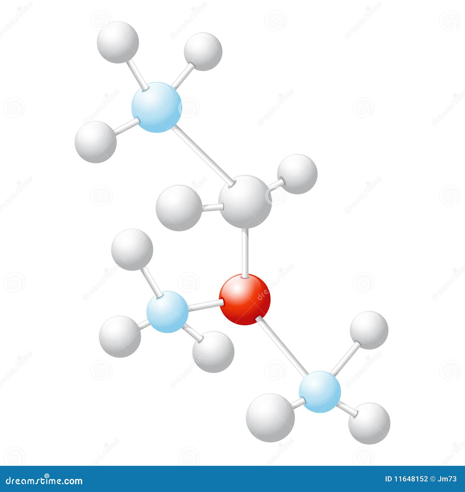 Abstract 3D Molecular Model Stock Vector - Illustration of medical ...