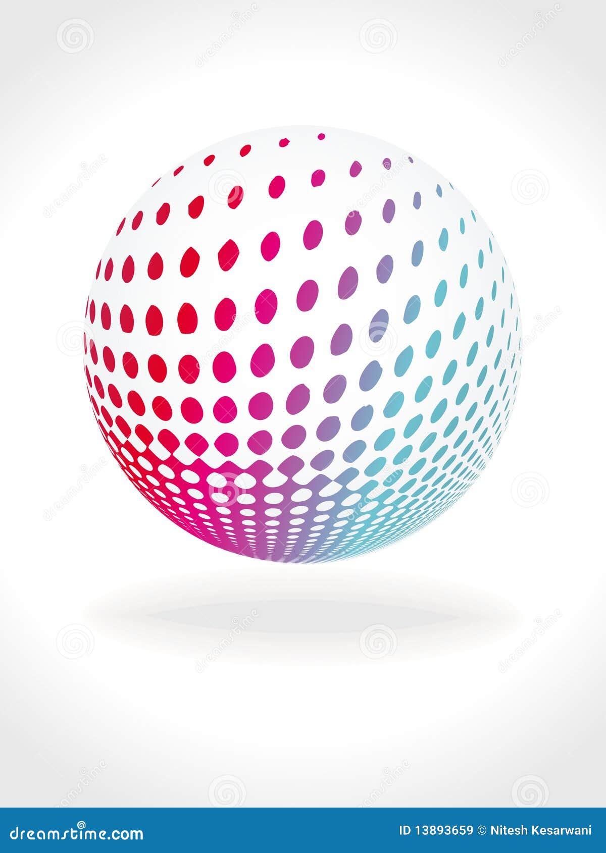 Abstract 3d Multicolor Ball Stock Vector - Illustration of icon, vector ...