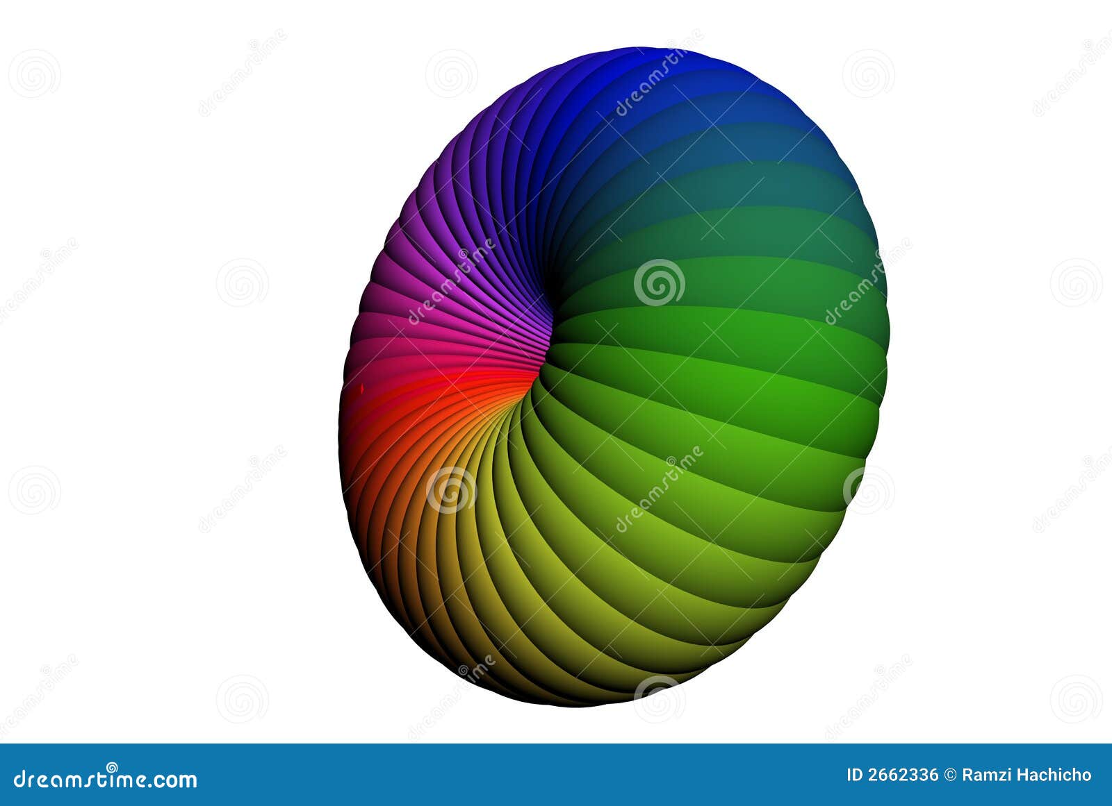 Abstract 3d object stock illustration. Illustration of flexibility ...
