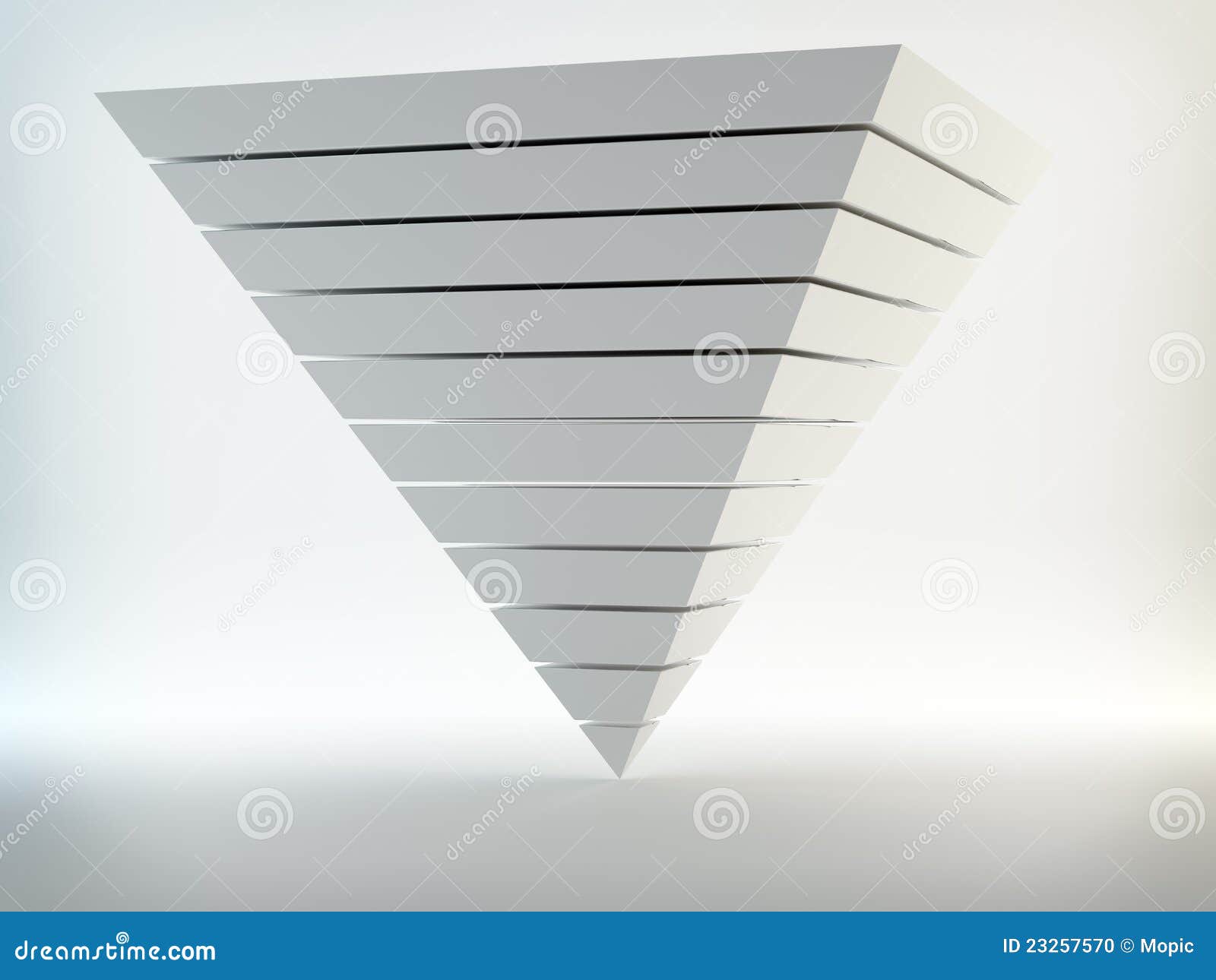 Abstract 3d pyramid stock illustration. Illustration of design - 23257570