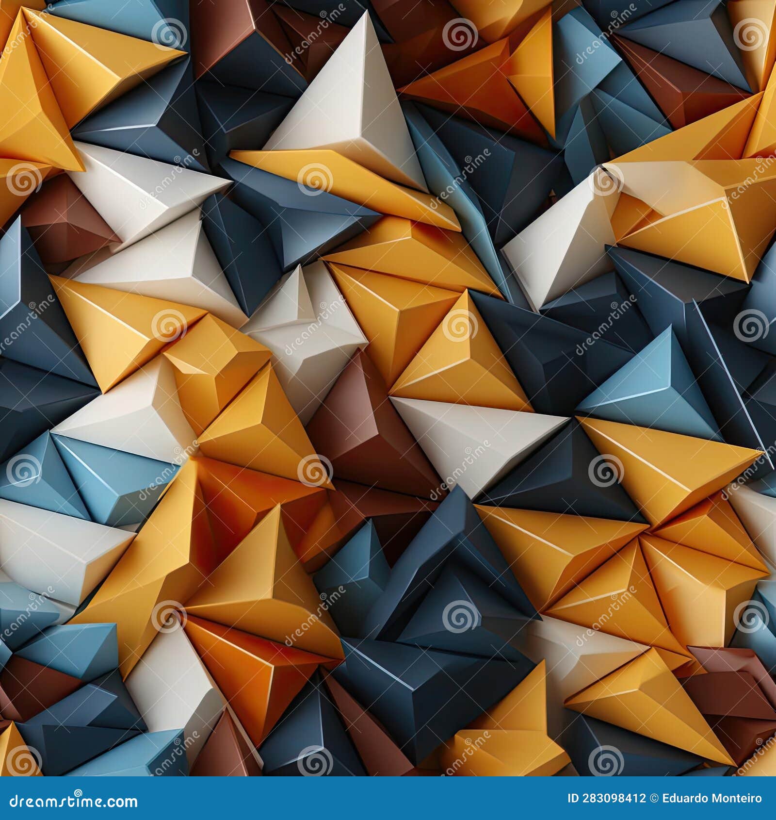 Abstract 3D Pyramids Background in Dark Colors with Bold Textures ...