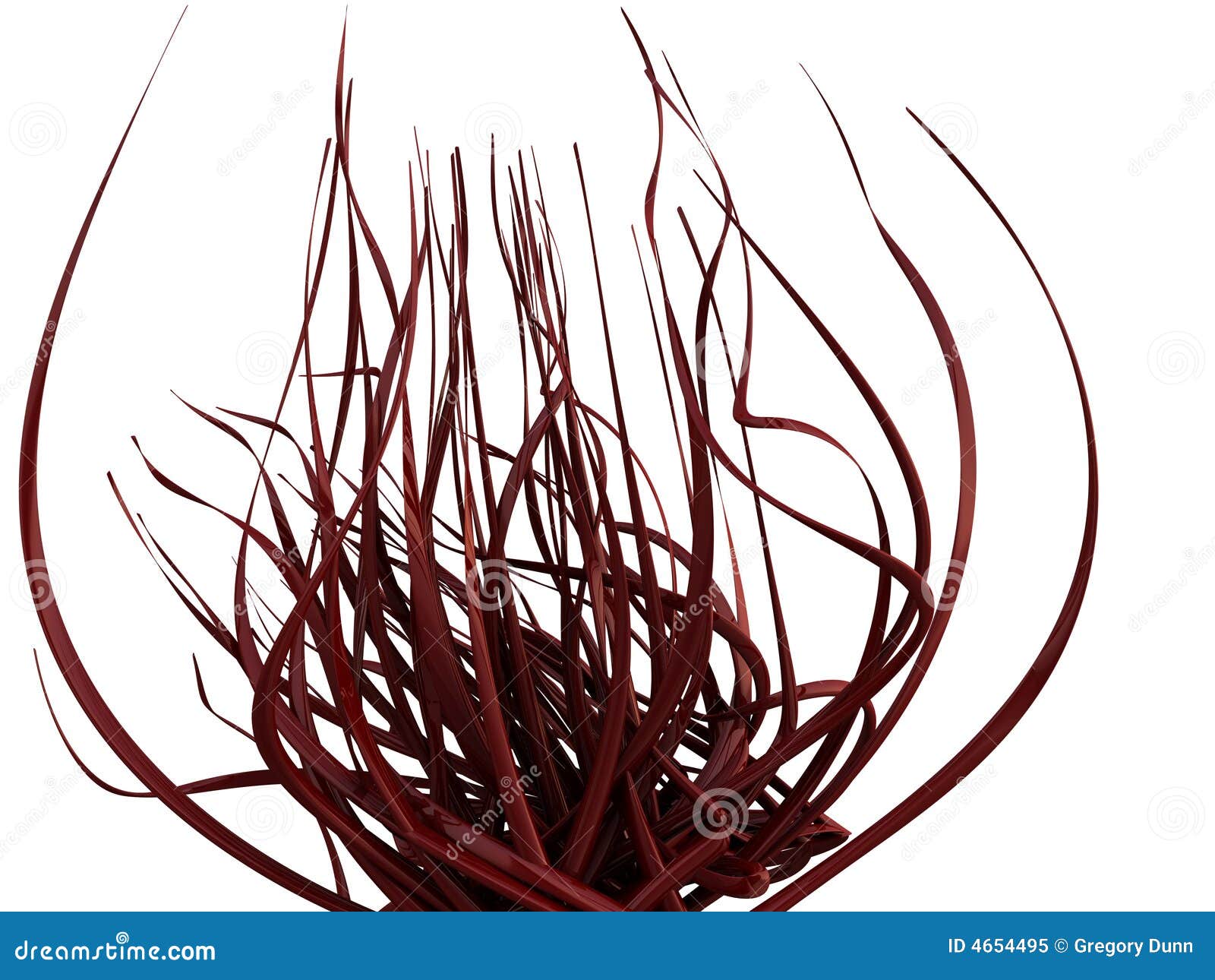 Abstract 3D Red Flower/Vines Stock Illustration - Illustration of ...