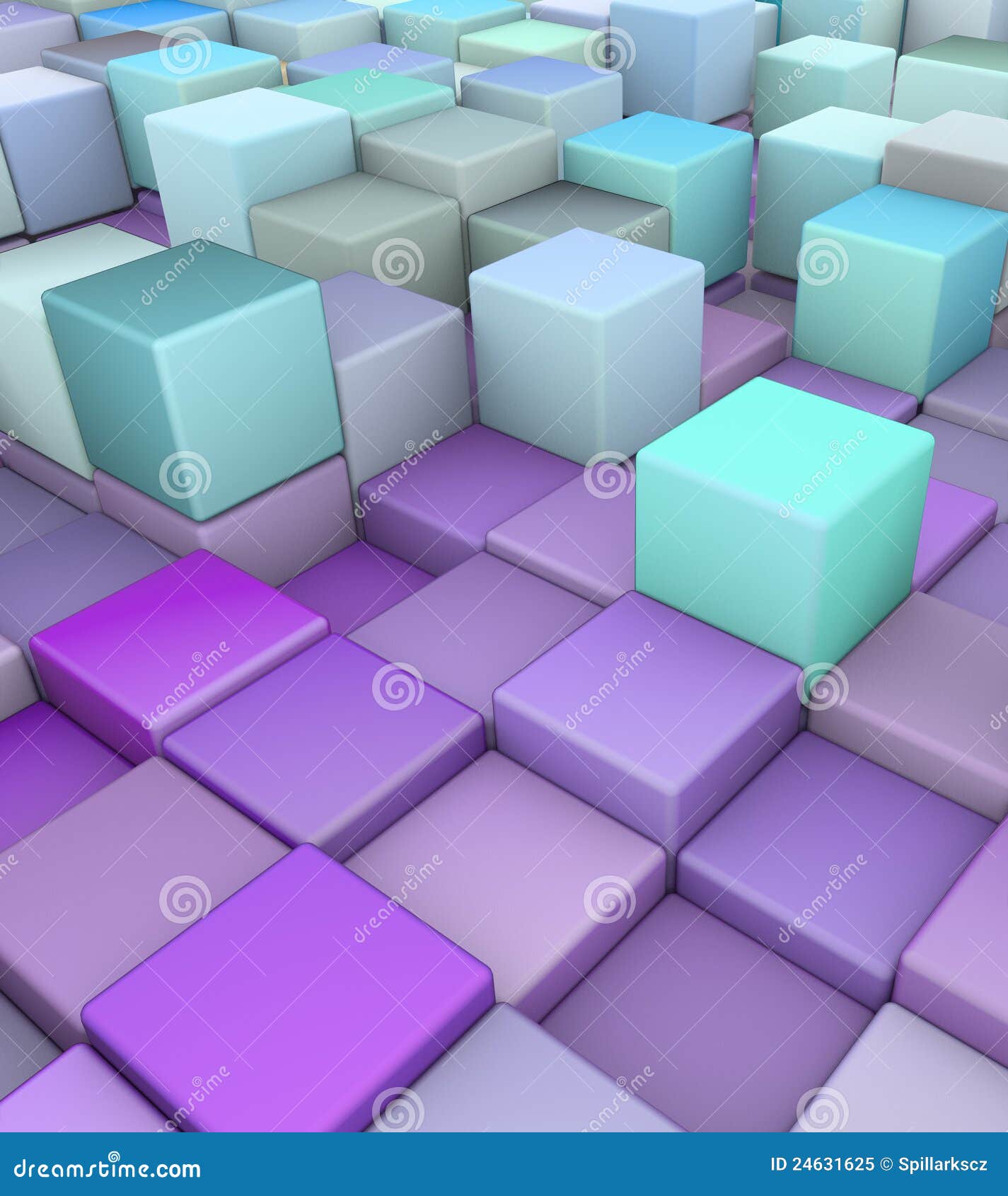 Abstract 3d Render Backdrop in Purple Blue Stock Illustration ...