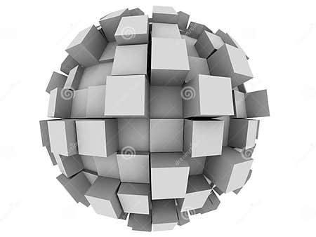 Abstract 3d Sphere stock illustration. Illustration of ball - 4538029