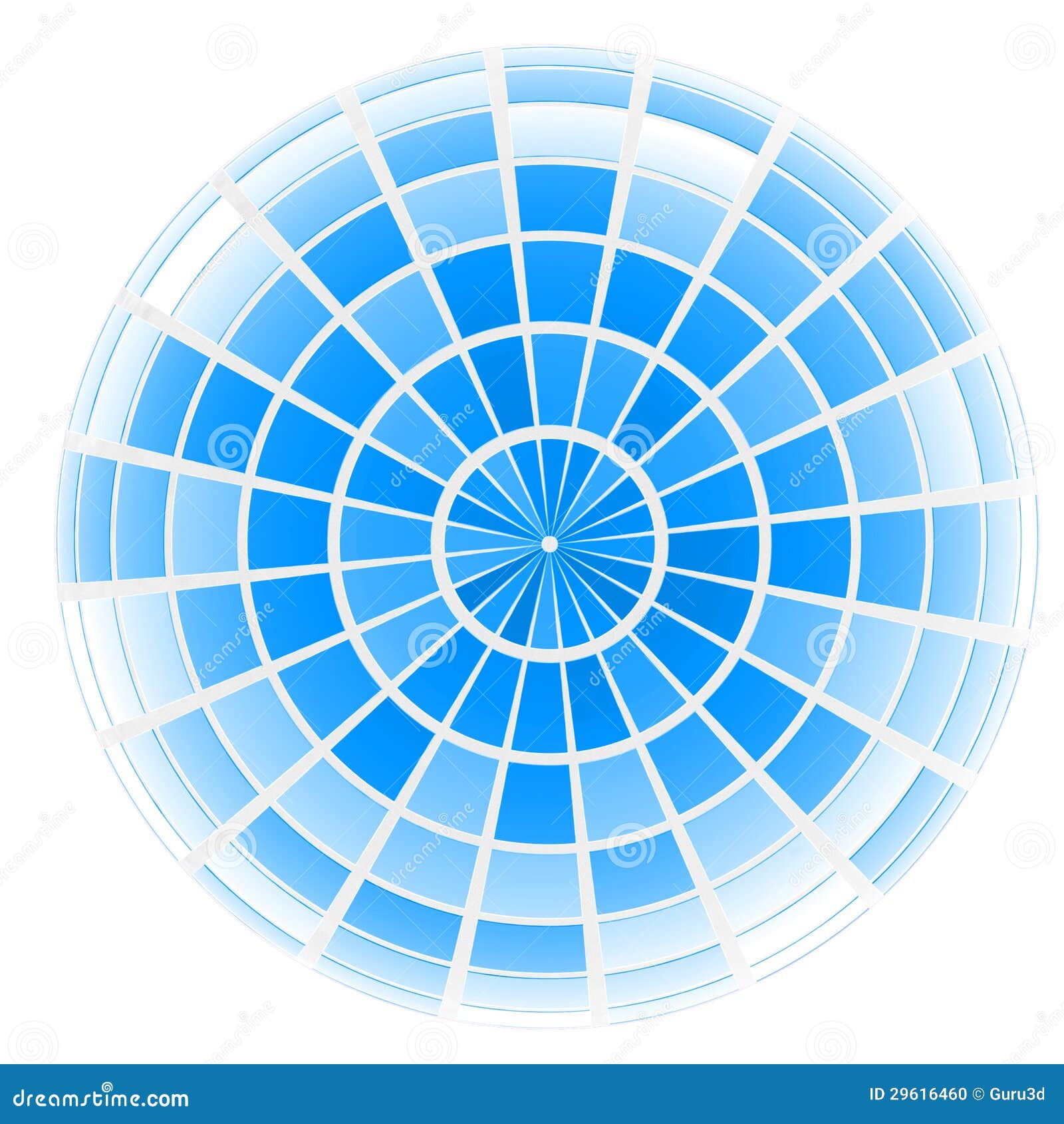 Abstract 3d Sphere with Blue Mosaic Design Stock Illustration ...