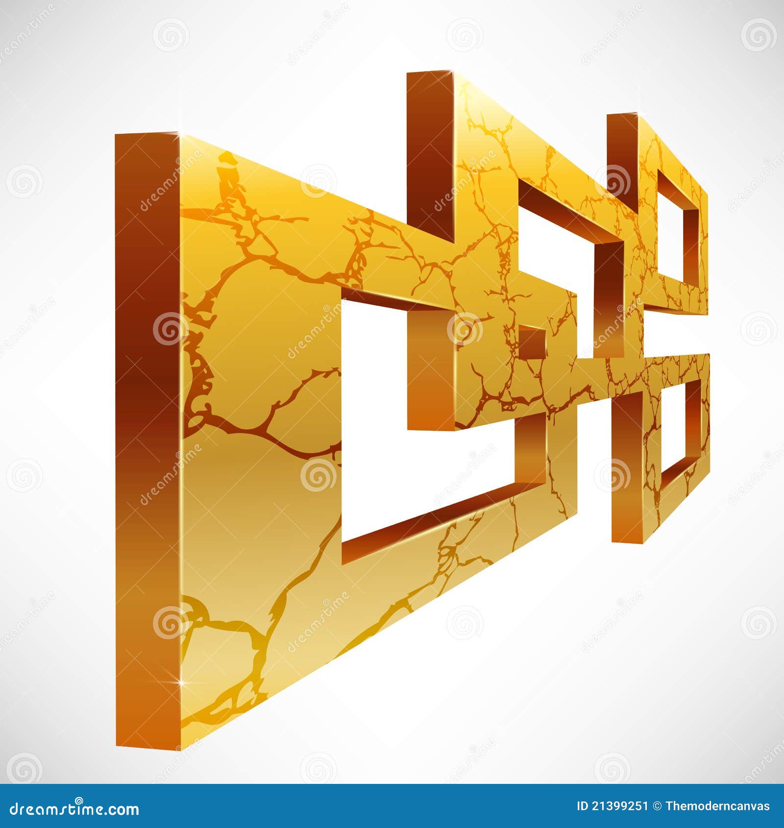 Abstract 3D Square Frames stock vector. Illustration of effect - 21399251