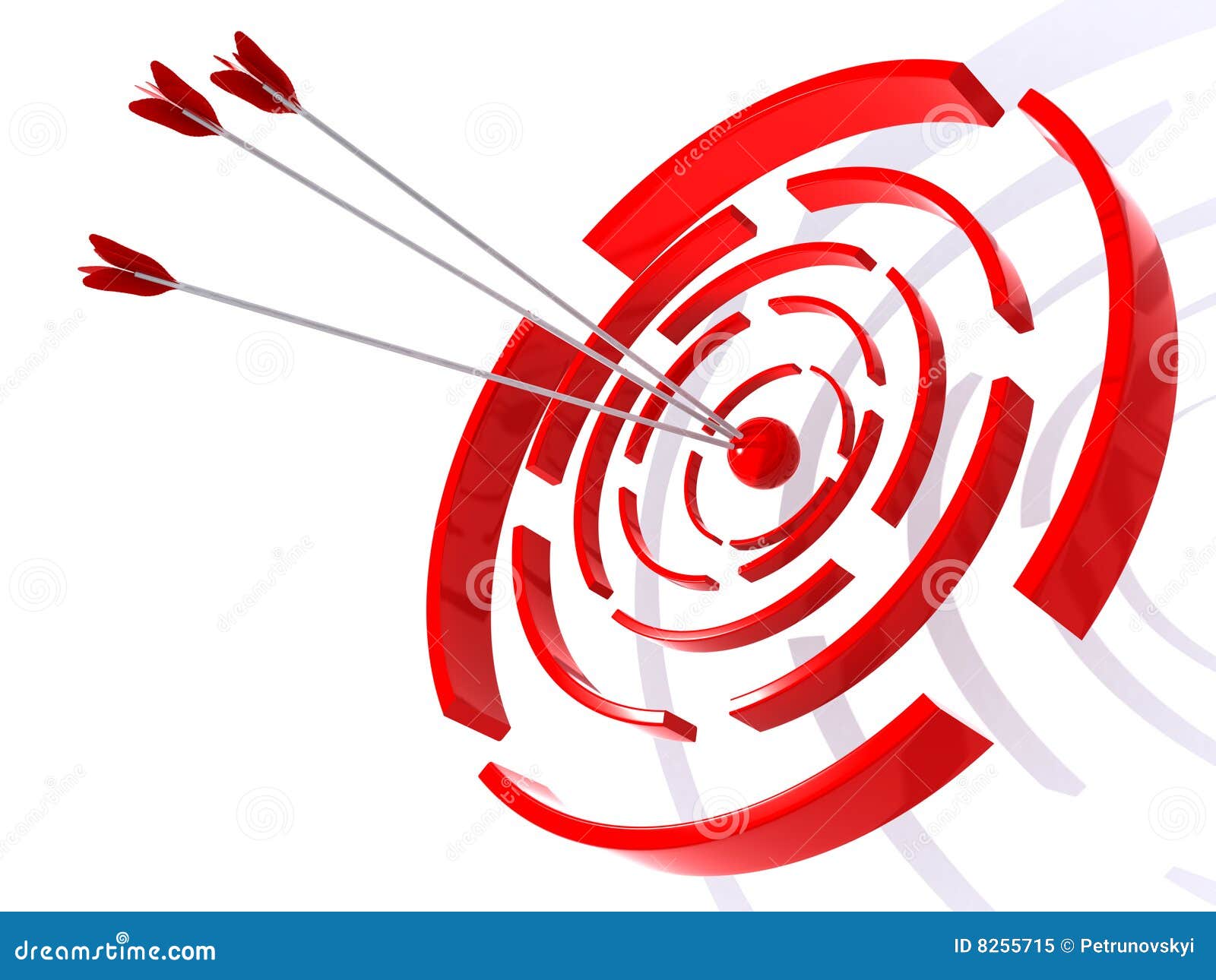 Abstract 3D a target stock illustration. Illustration of idea - 8255715