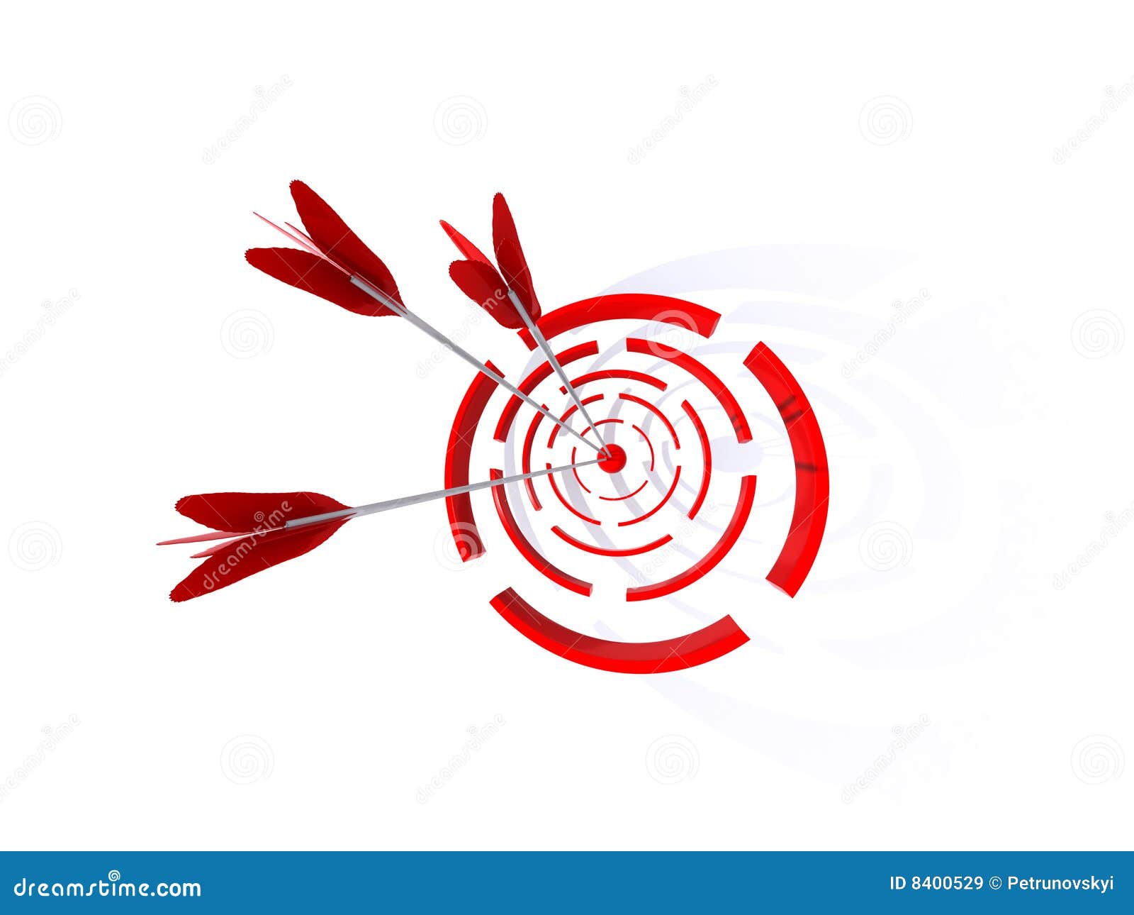 Abstract 3D a target stock illustration. Illustration of archery - 8400529