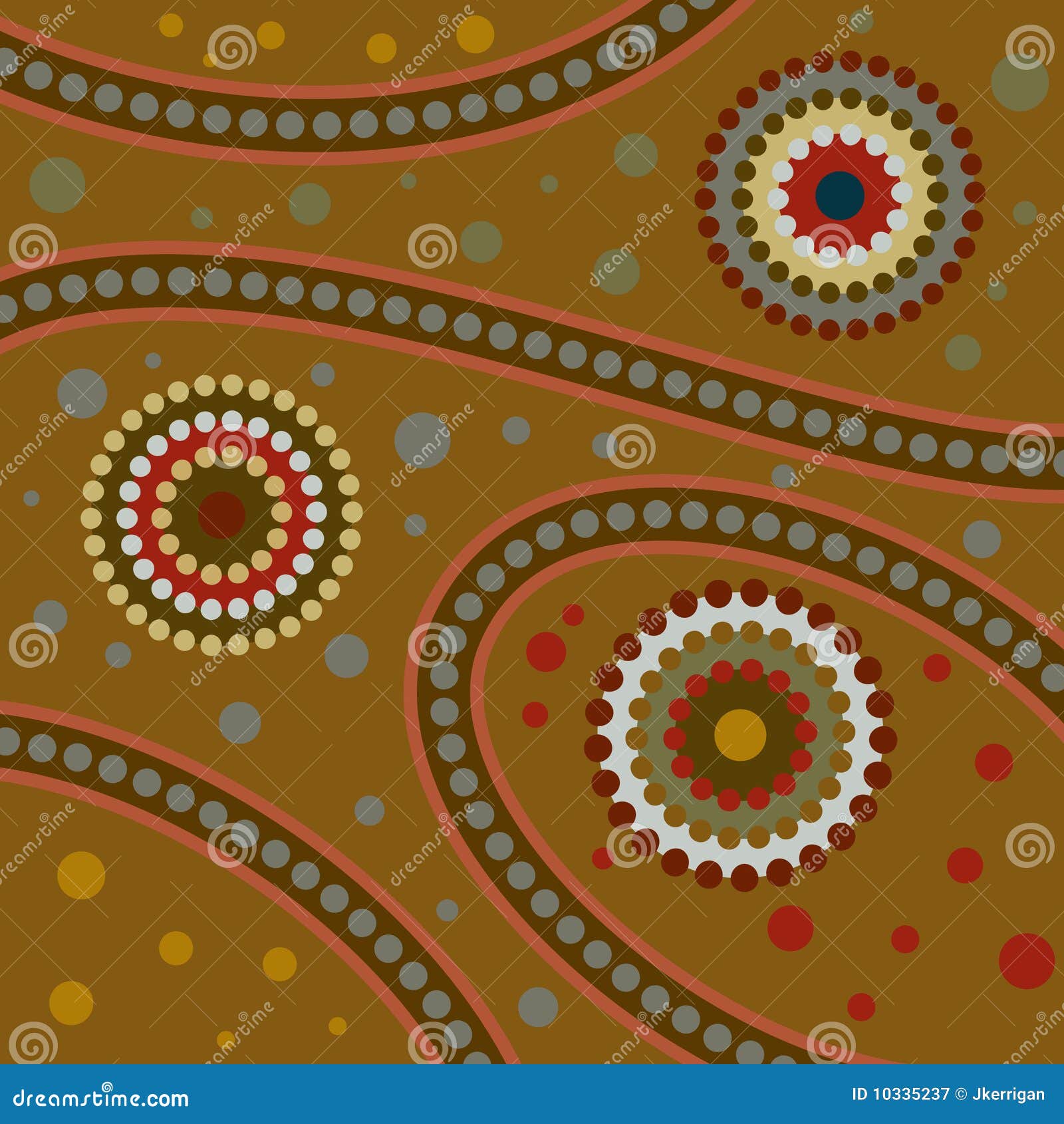 Abstract Aboriginal Line Painting Cartoon Vector | CartoonDealer.com ...