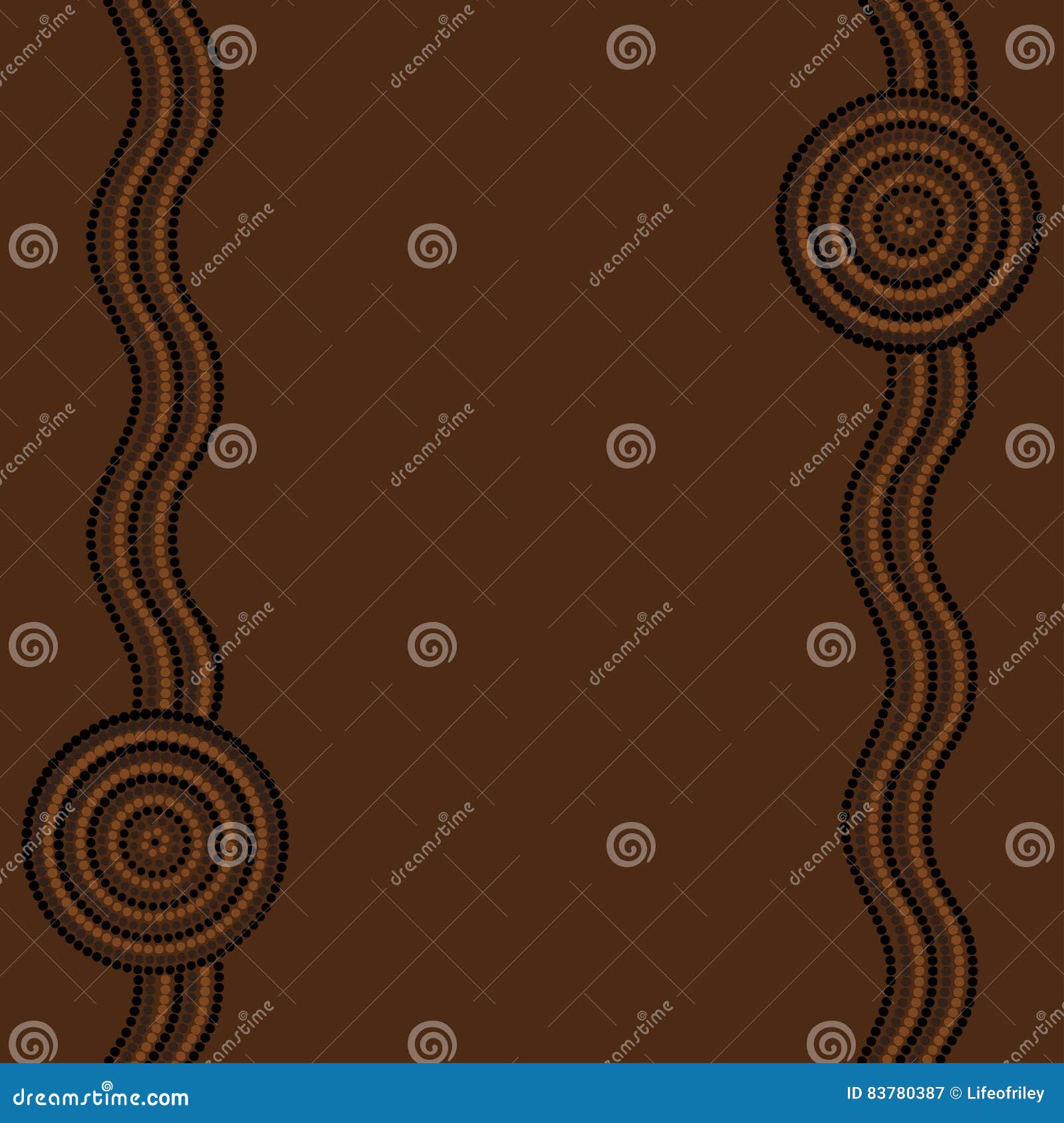 Abstract Aboriginal Line Painting Stock Illustration - Illustration of ...