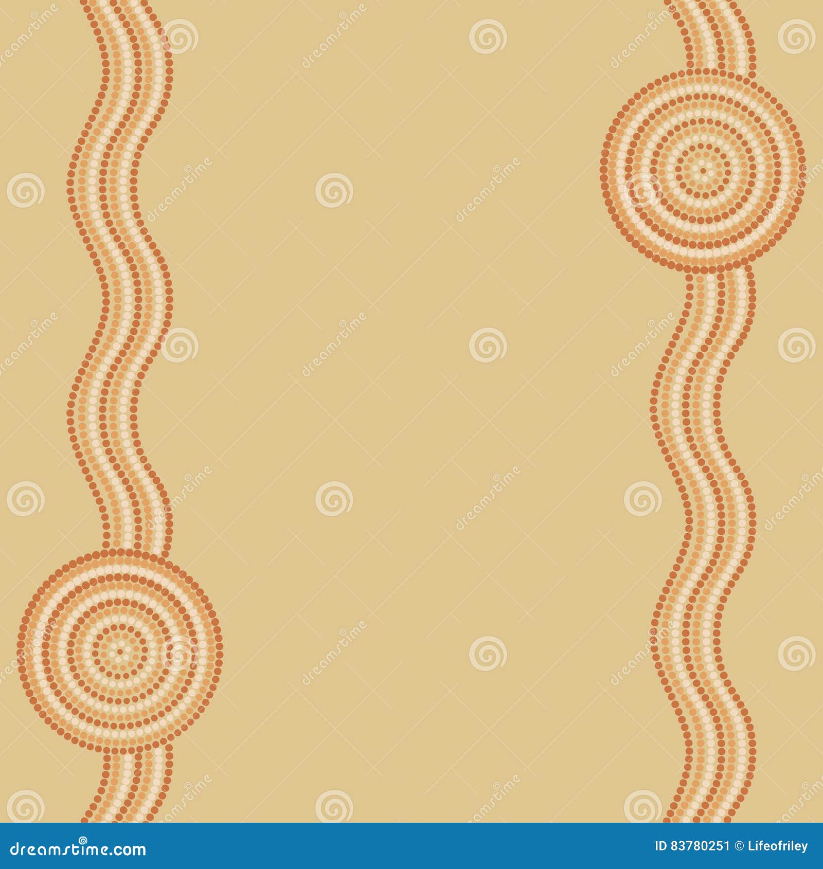 Abstract Aboriginal Line Painting Stock Vector - Illustration of ...